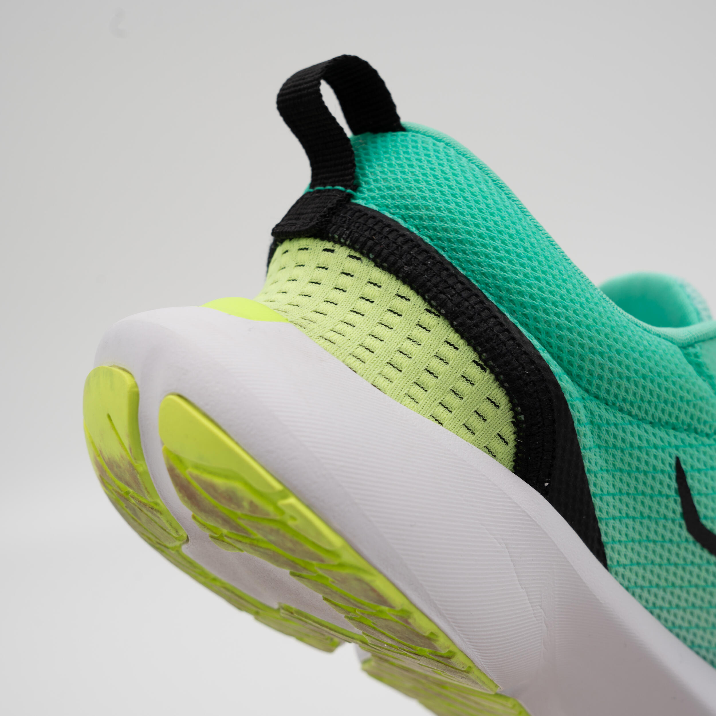 KIPRUN KN500 kids' drop 0 running shoes - green yellow black KIPRUN ...