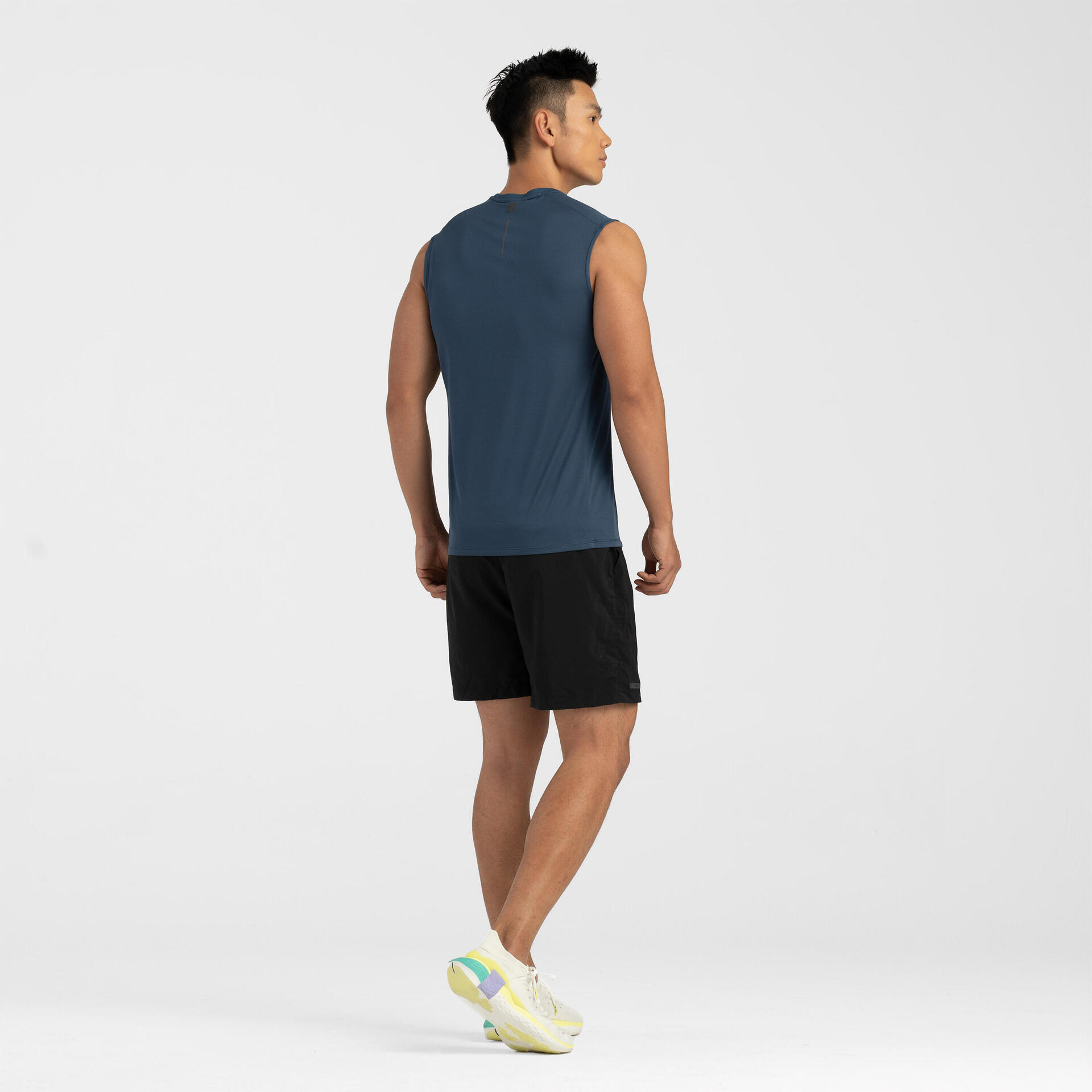 Men's Breathable Running Tank Top RUN DRY+ - Slate Blue