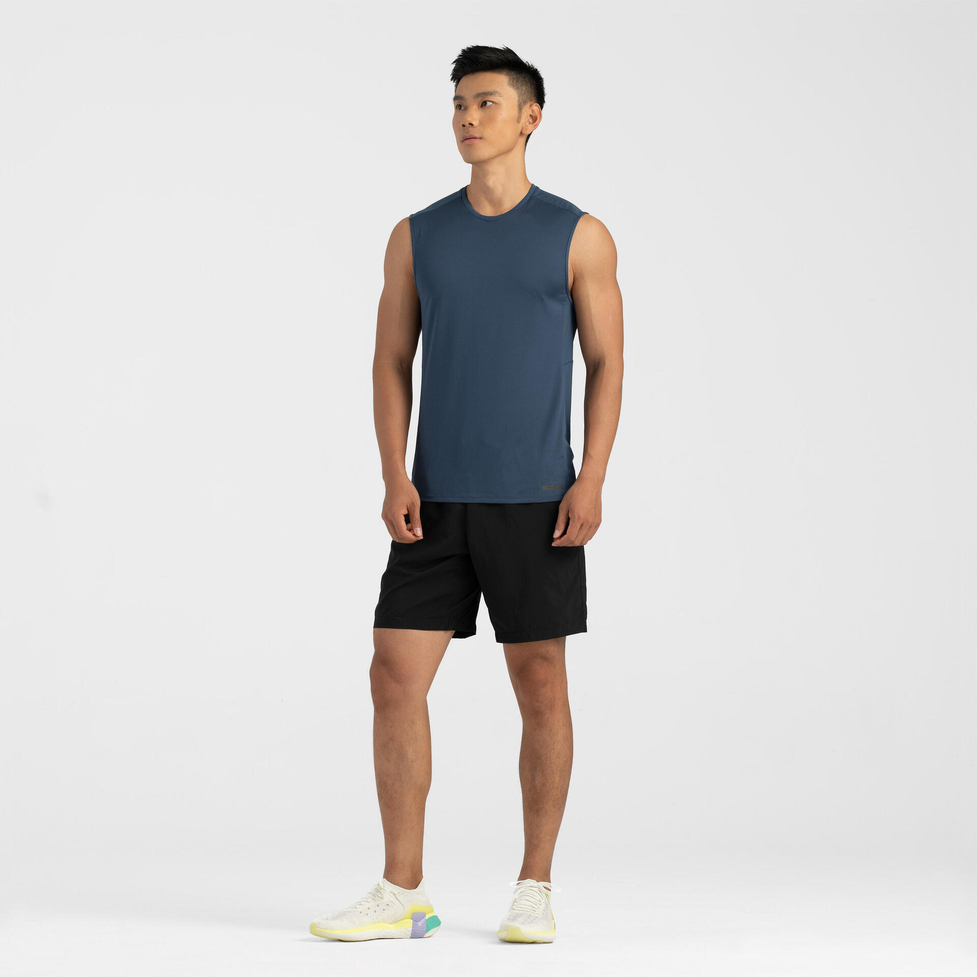 Men's Breathable Running Tank Top RUN DRY+ - Slate Blue