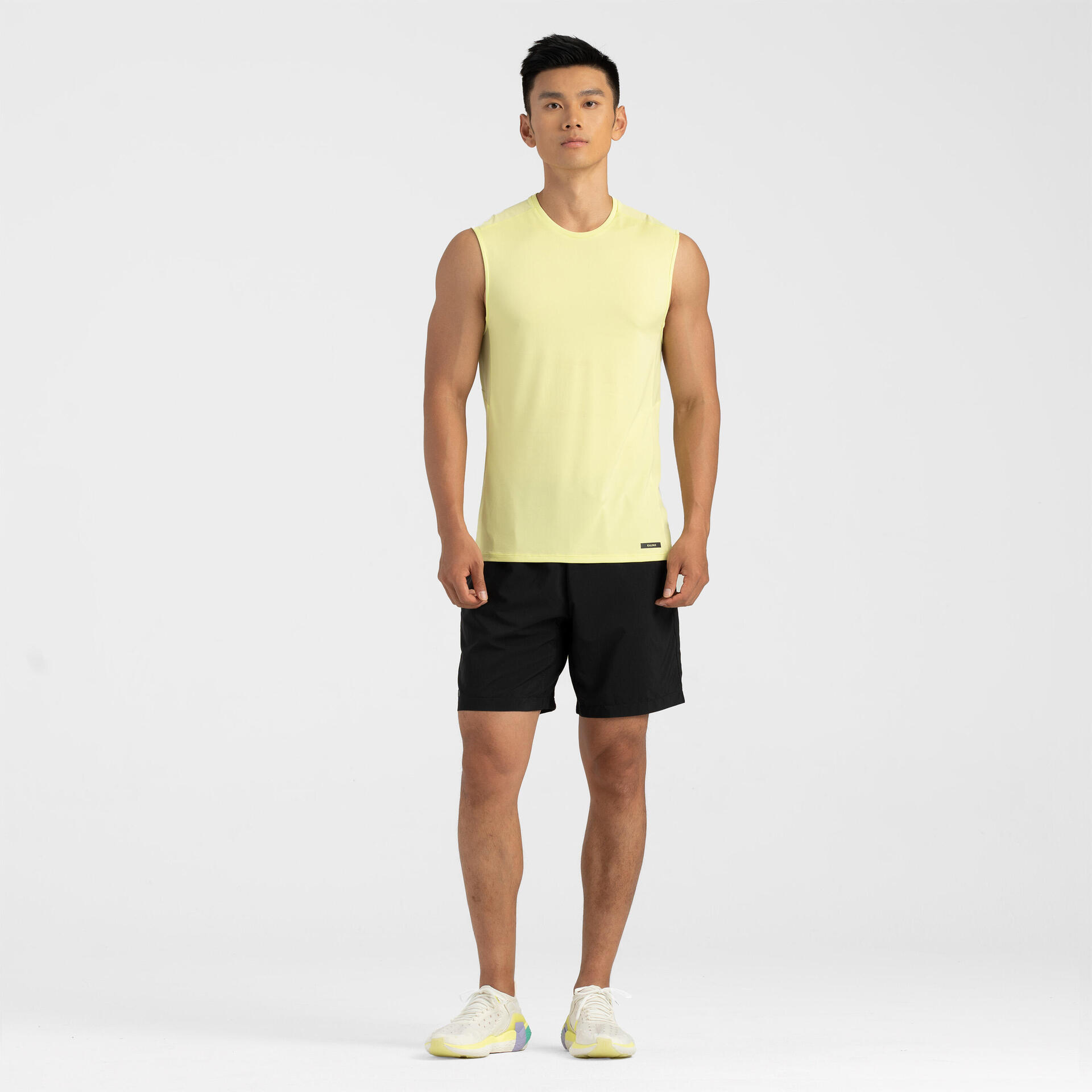 Men's Breathable Running Tank Top RUN DRY+ - Yellow