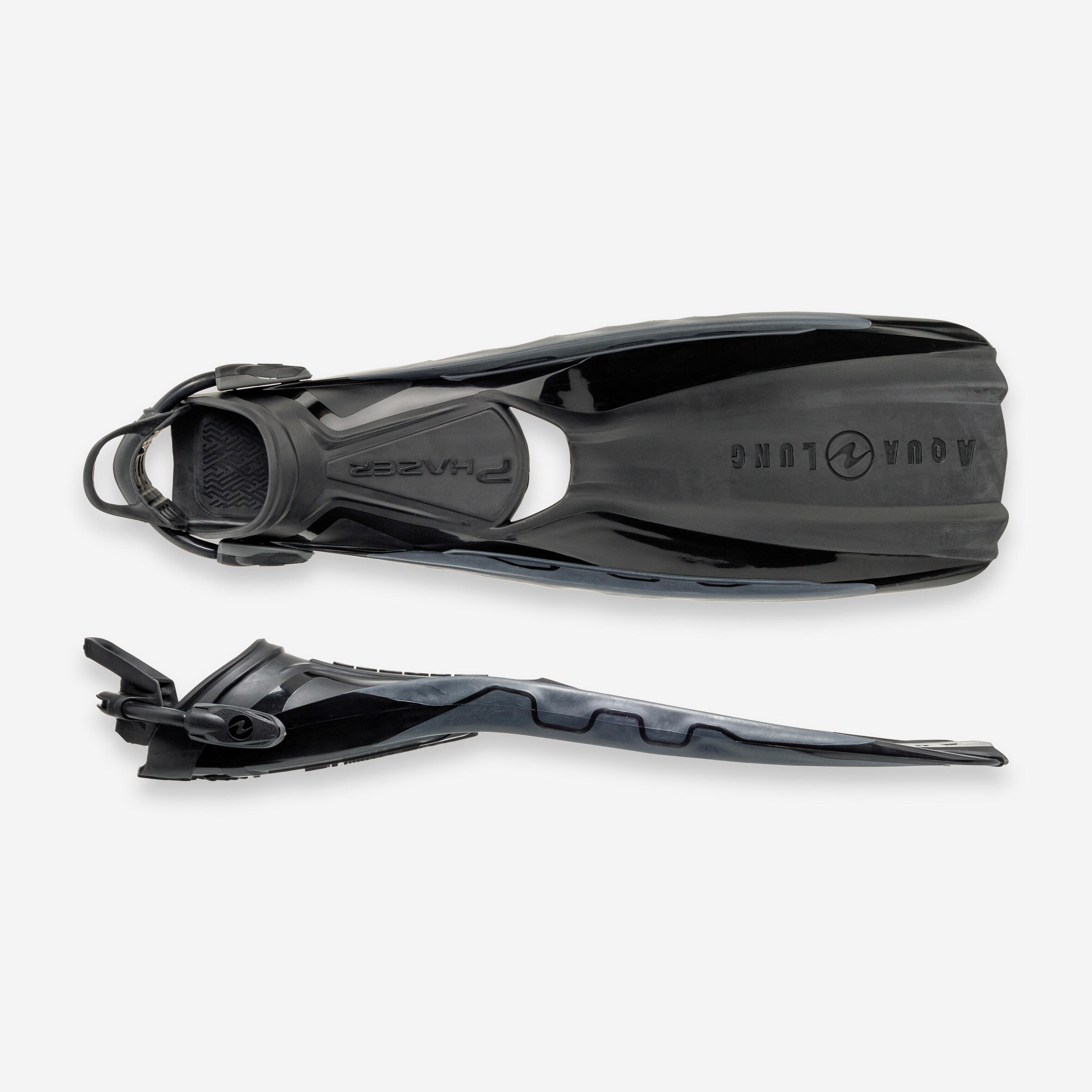 Aqualung adjustable diving fins - phazer black - Decathlon