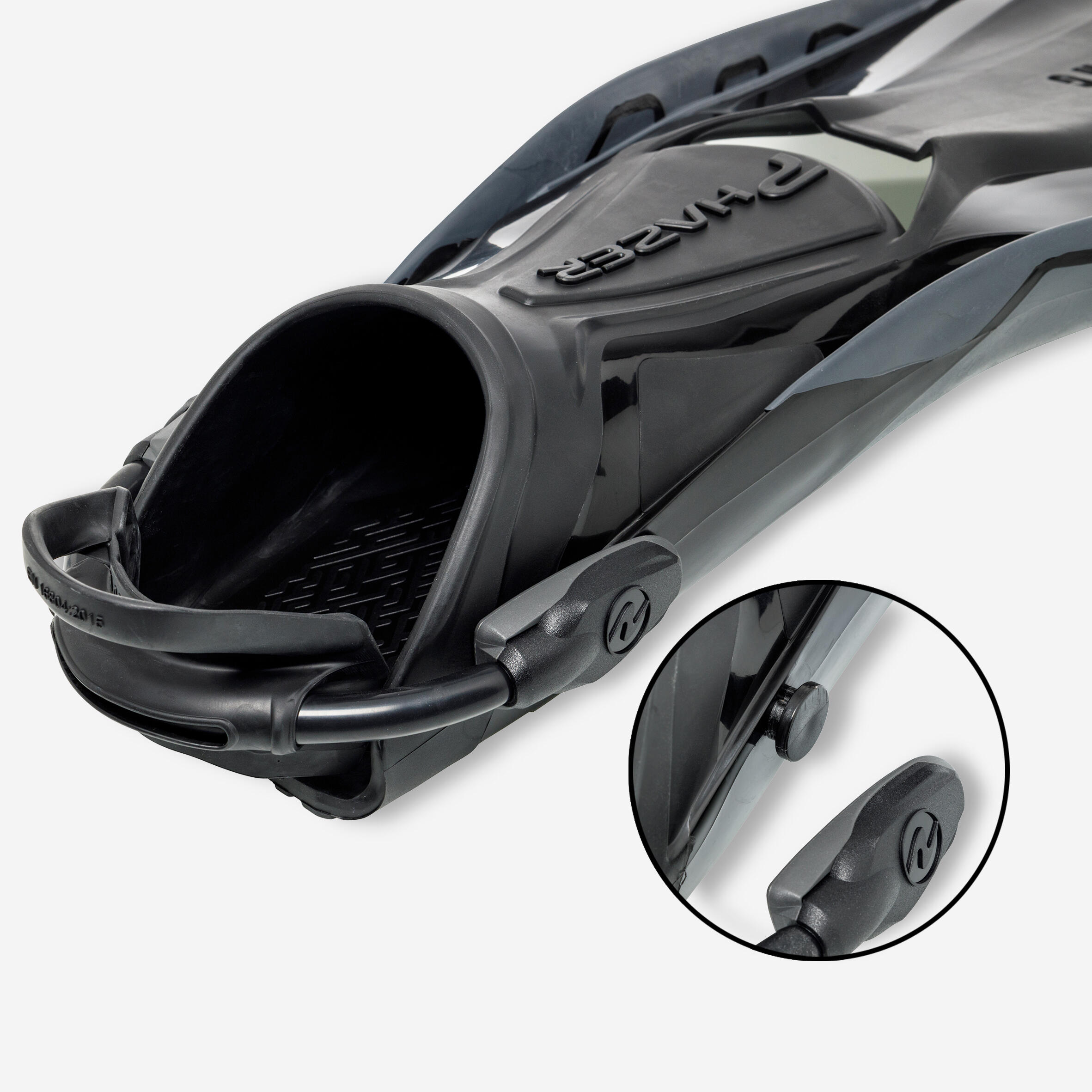 Aqualung adjustable diving fins - phazer black - Decathlon