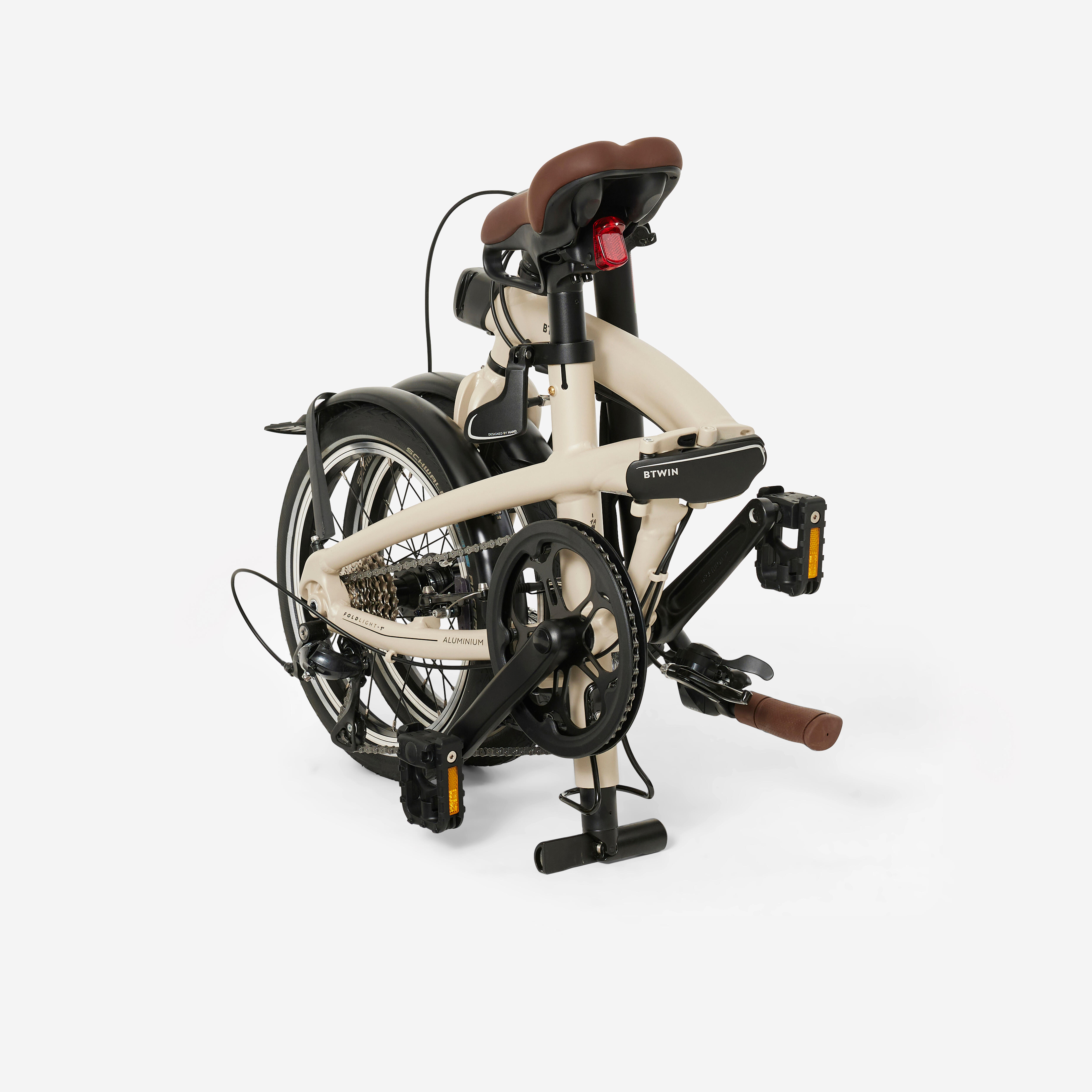 Ultra-Compact Folding Bike Fold Light 1 Second - Beige - Decathlon