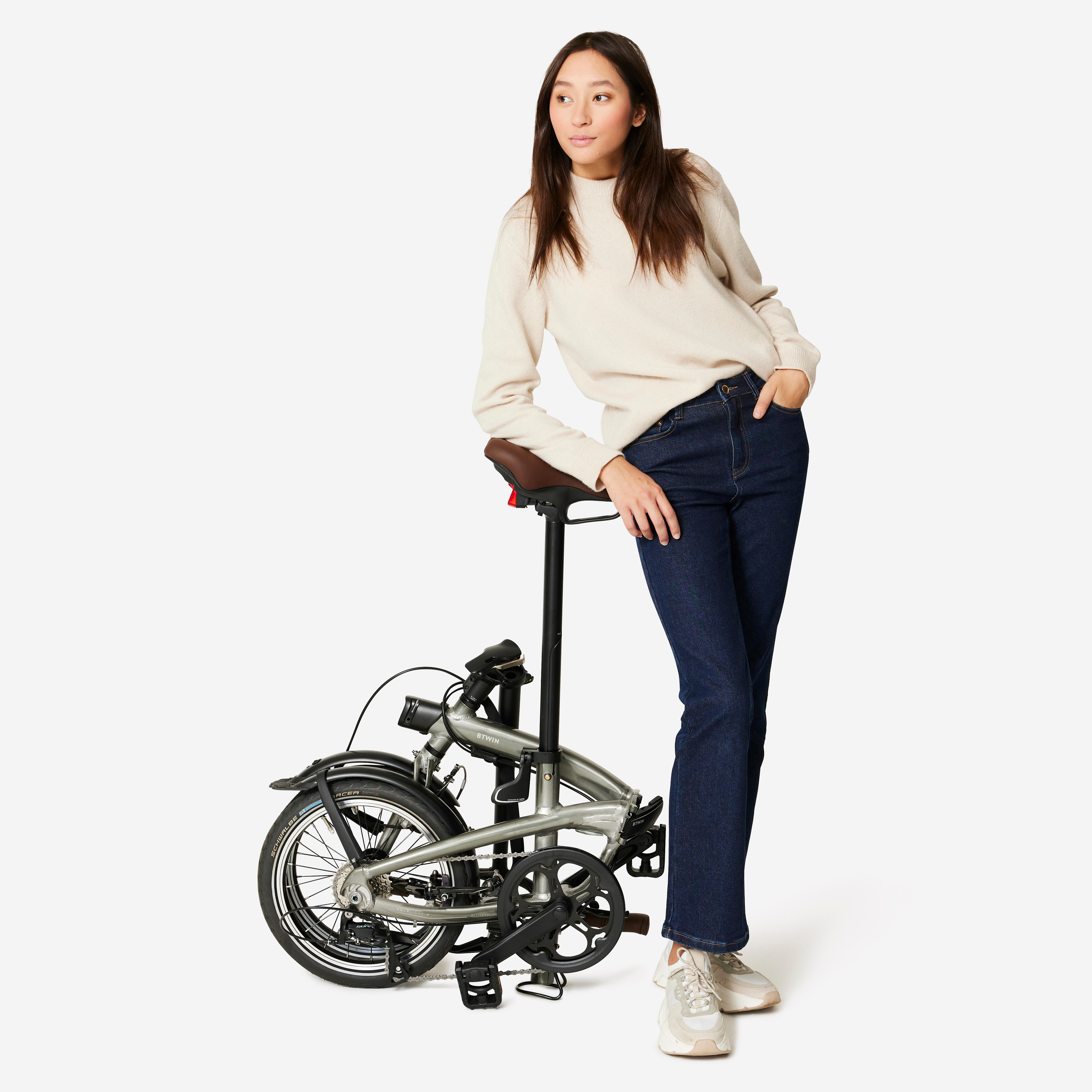 Ultra-Compact Folding Bike Fold Light 1 Second Aluminium - Decathlon