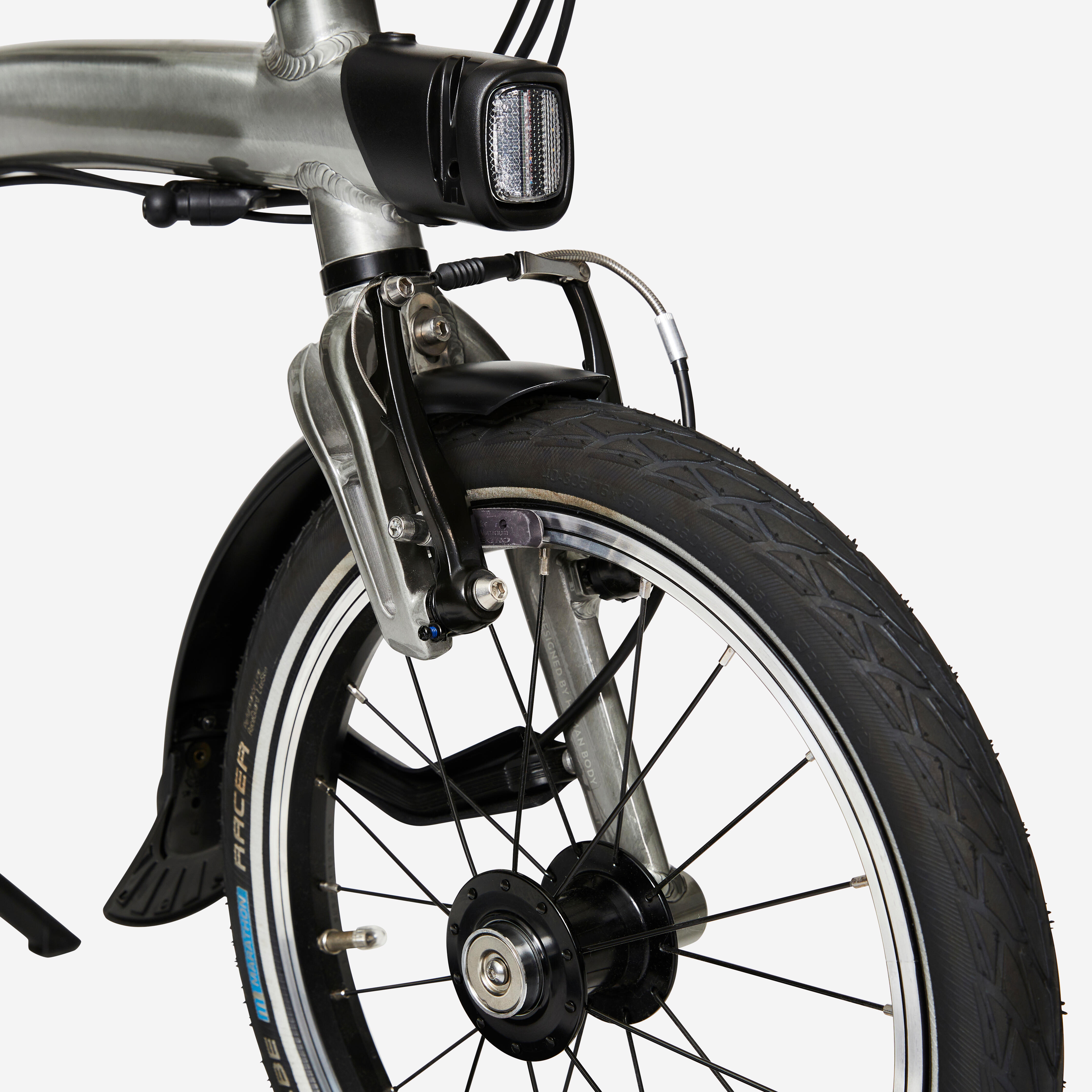 Ultra-Compact Folding Bike - Fold Light 1 Second Aluminum - Comet grey - Btwin - Decathlon