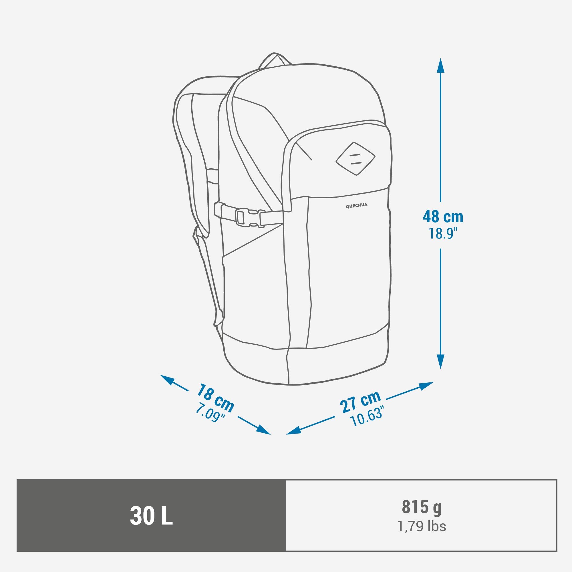 Hiking Backpack Arpenaz 500 30L - Black - Decathlon