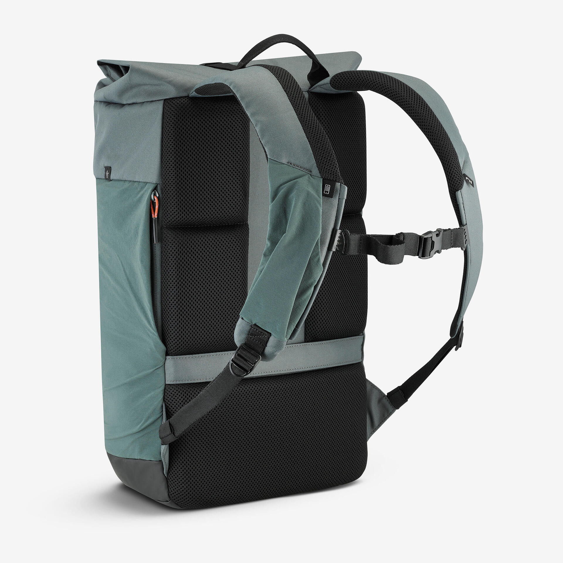 Hiking Backpack 23 L, NH500 Escape Rolltop green