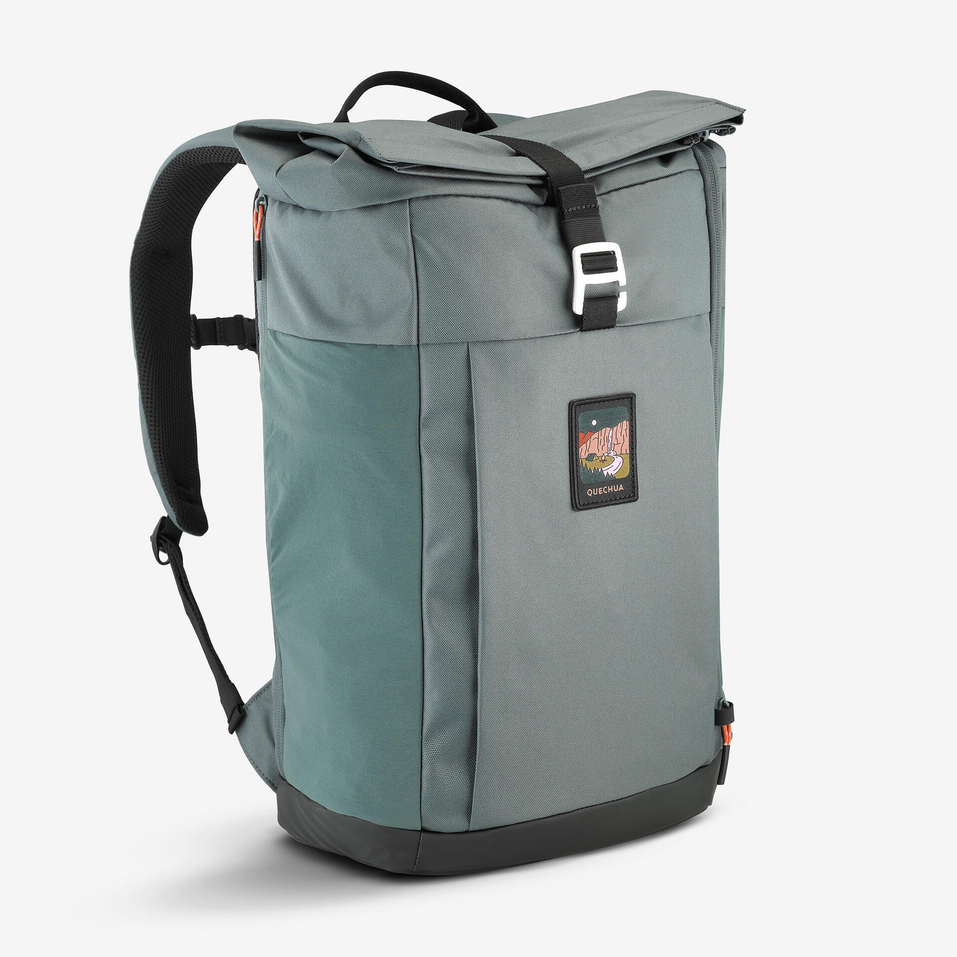 Hiking Backpack 23 L, NH500 Escape Rolltop green