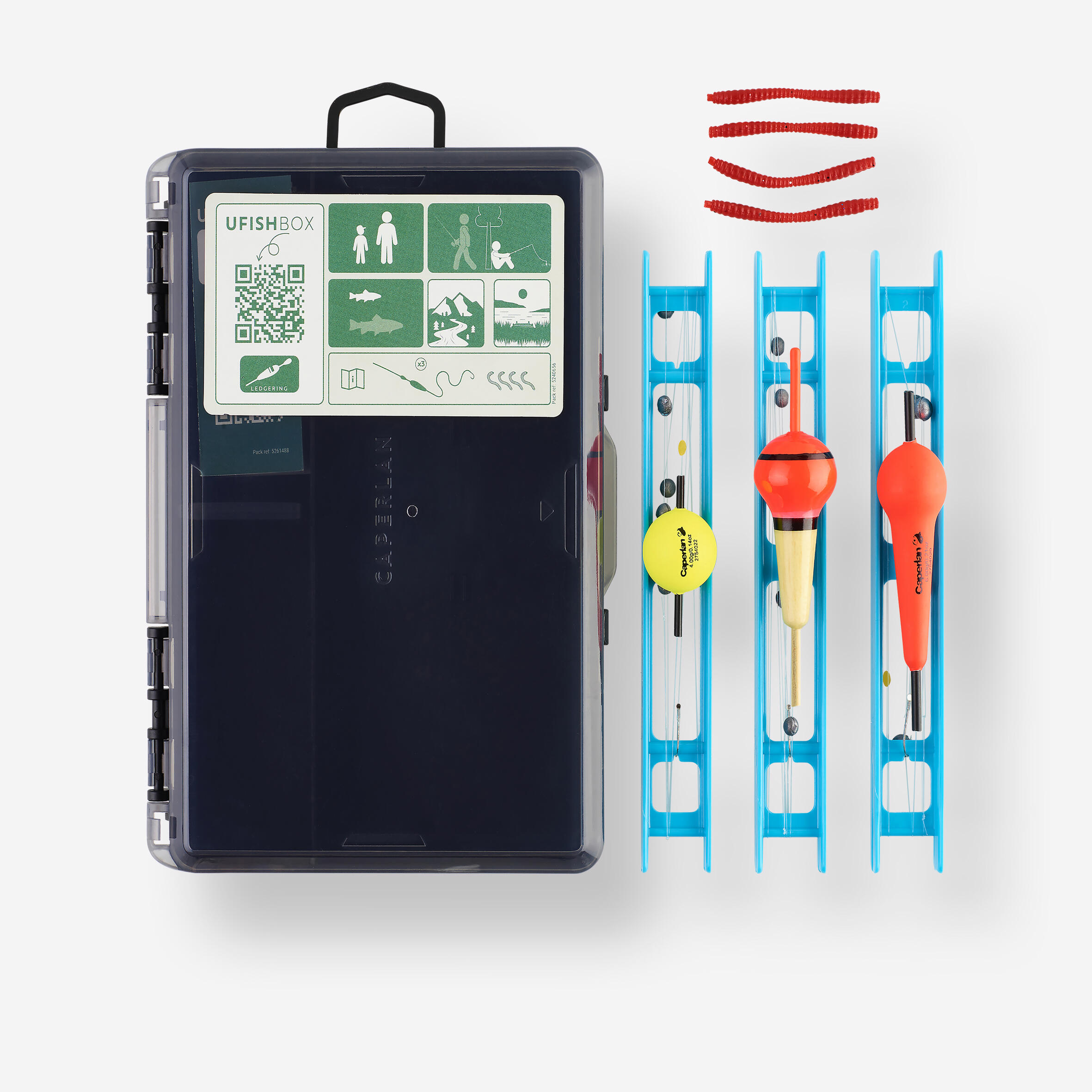 Pradedančiojo žvejo rinkinys „Ufish box ledgering/float“ - „Decathlon“