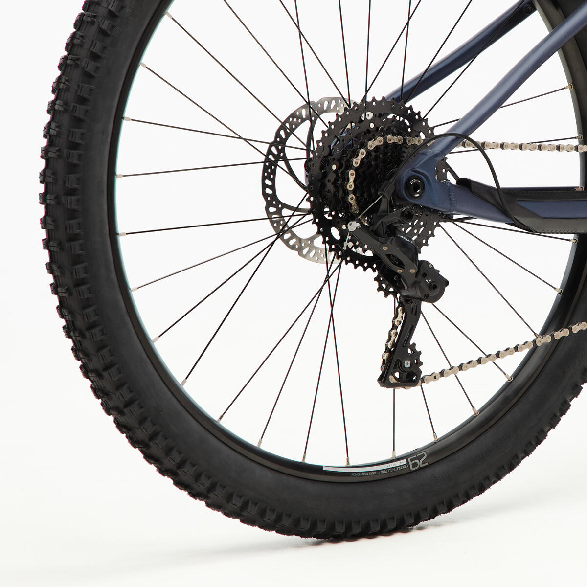 29" Hardtail Electric Mountain Bike E-EXPL 520 - Midnight Blue - Decathlon