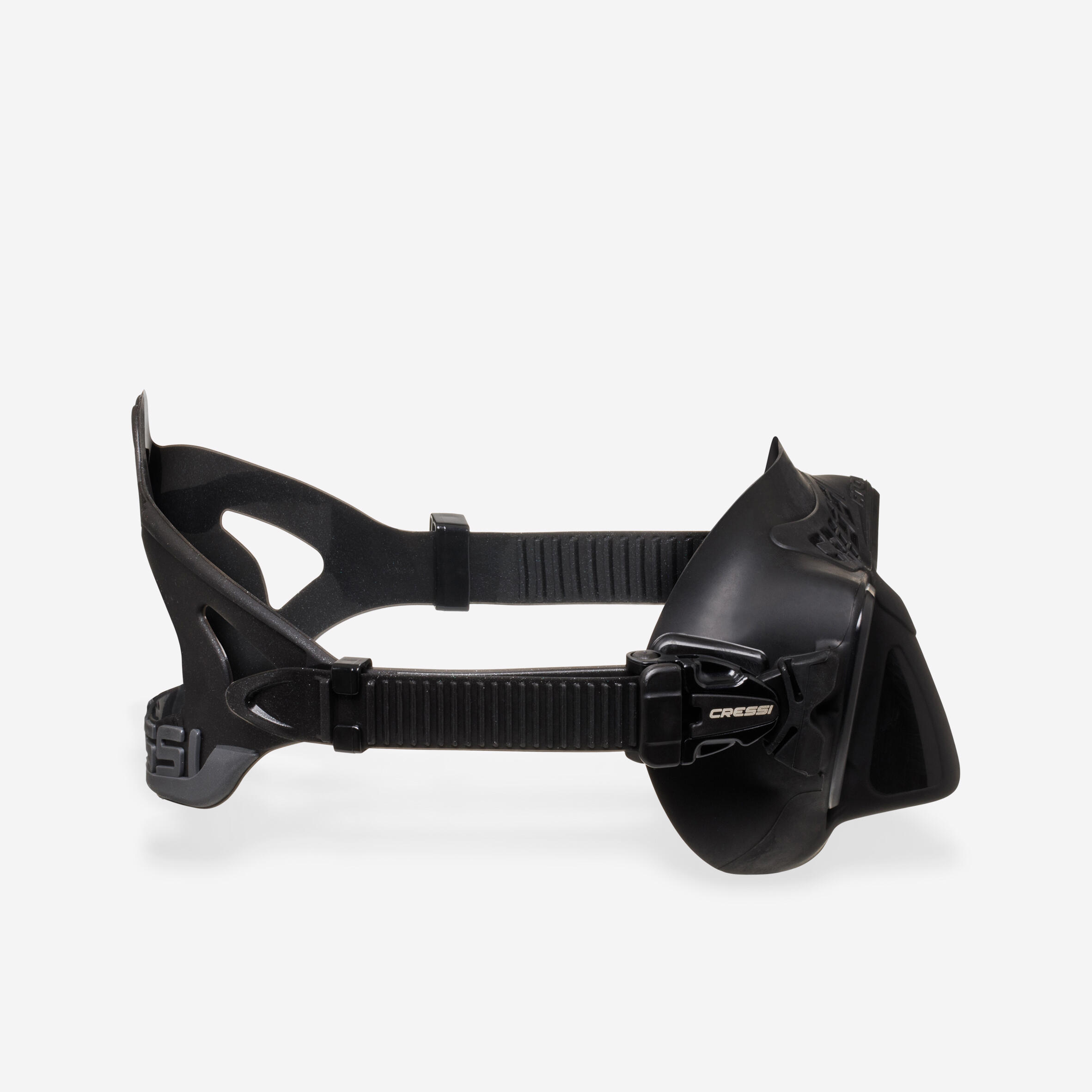 Cressi Freitauchmaske Atom schwarz - Decathlon