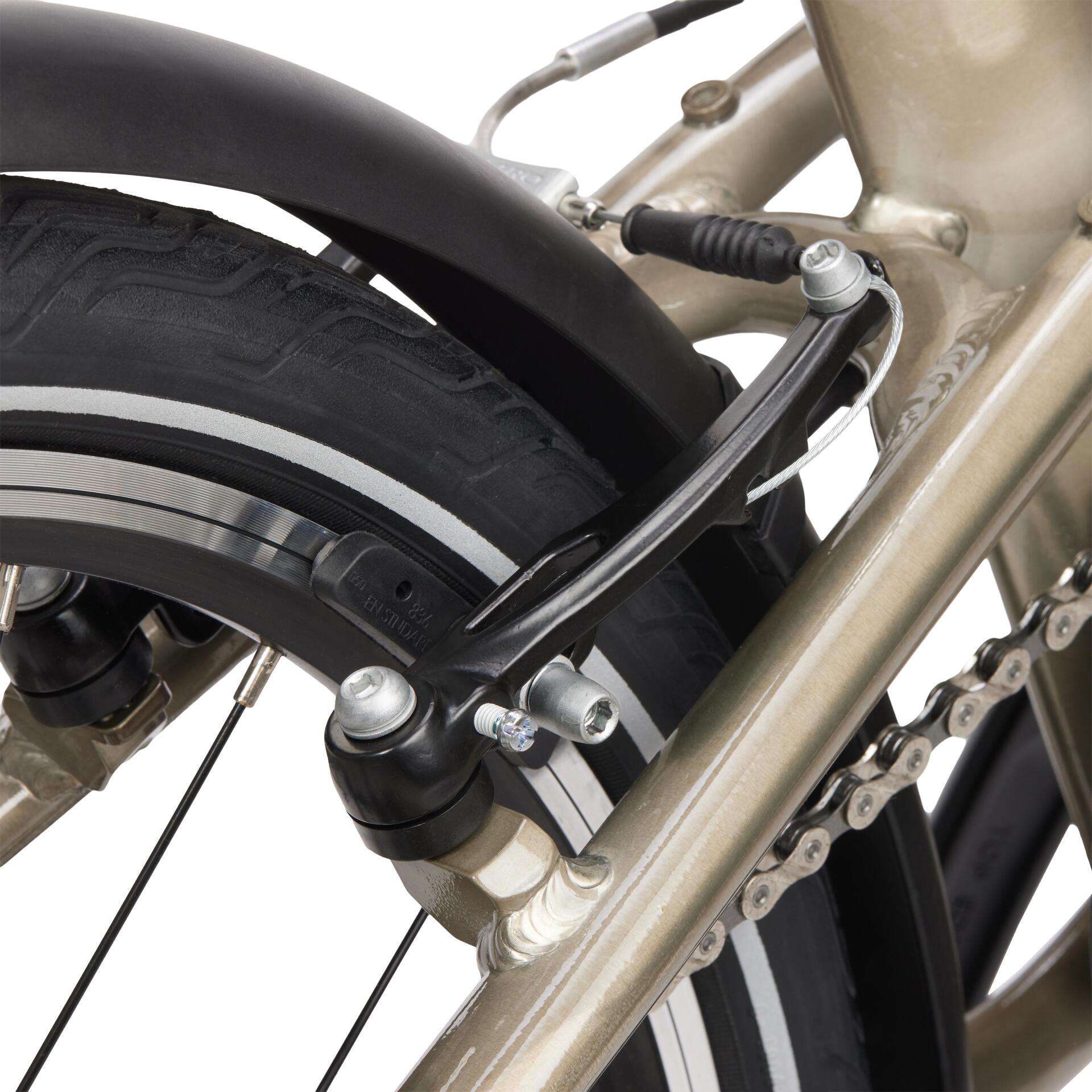 Folding Bike Fold 560 20 Inch 9 Speed - Beige