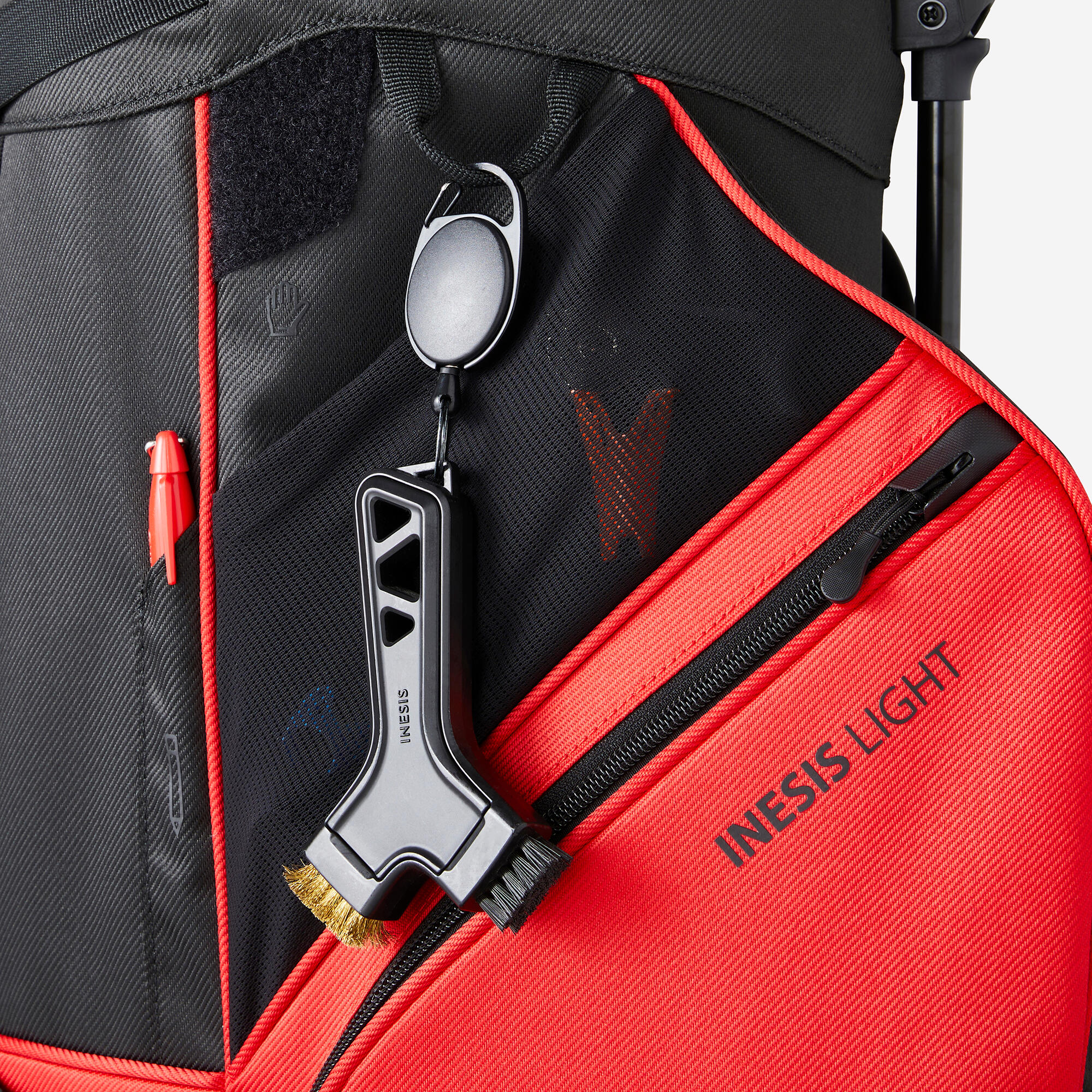 Golf Stand Bag - Light Red - Chilli red, smoked black, smoked black ...