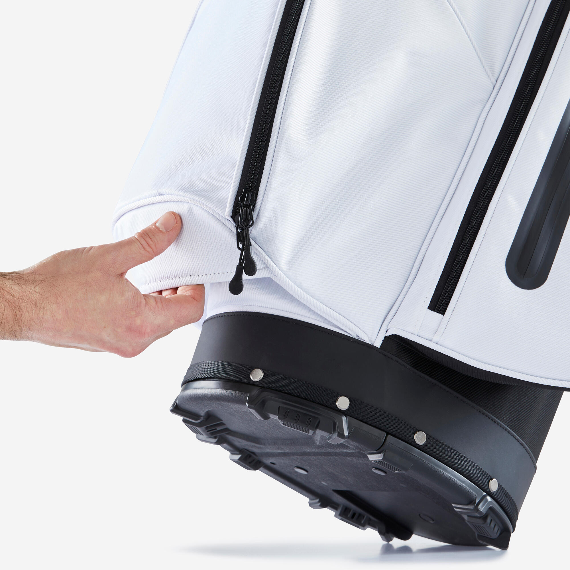 Golf Stand Bag - Inesis White - Snow white, smoked black, smoked black ...