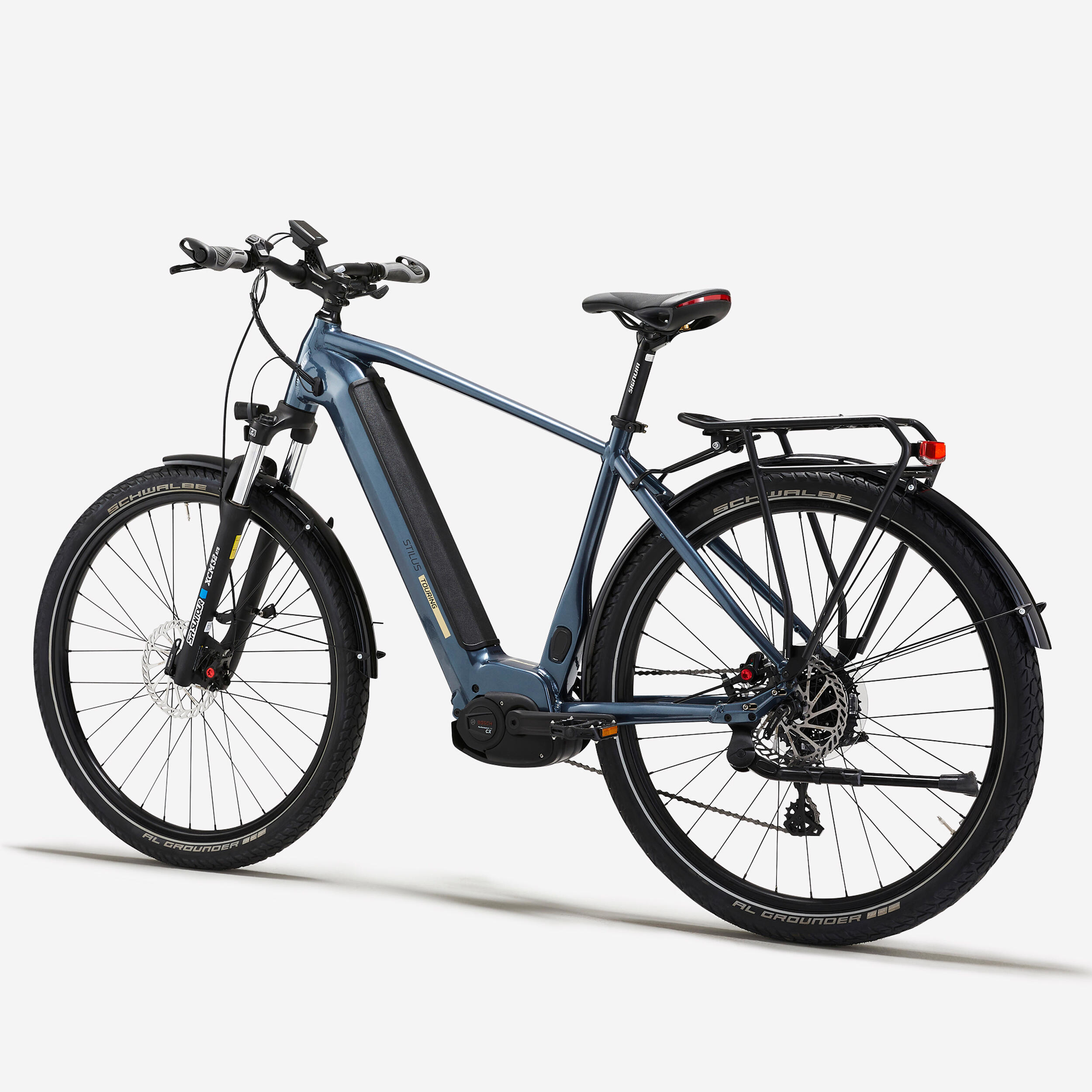 High Frame Electric Hybrid Bike with Central Bosch Motor Stilus E-Touring - Decathlon