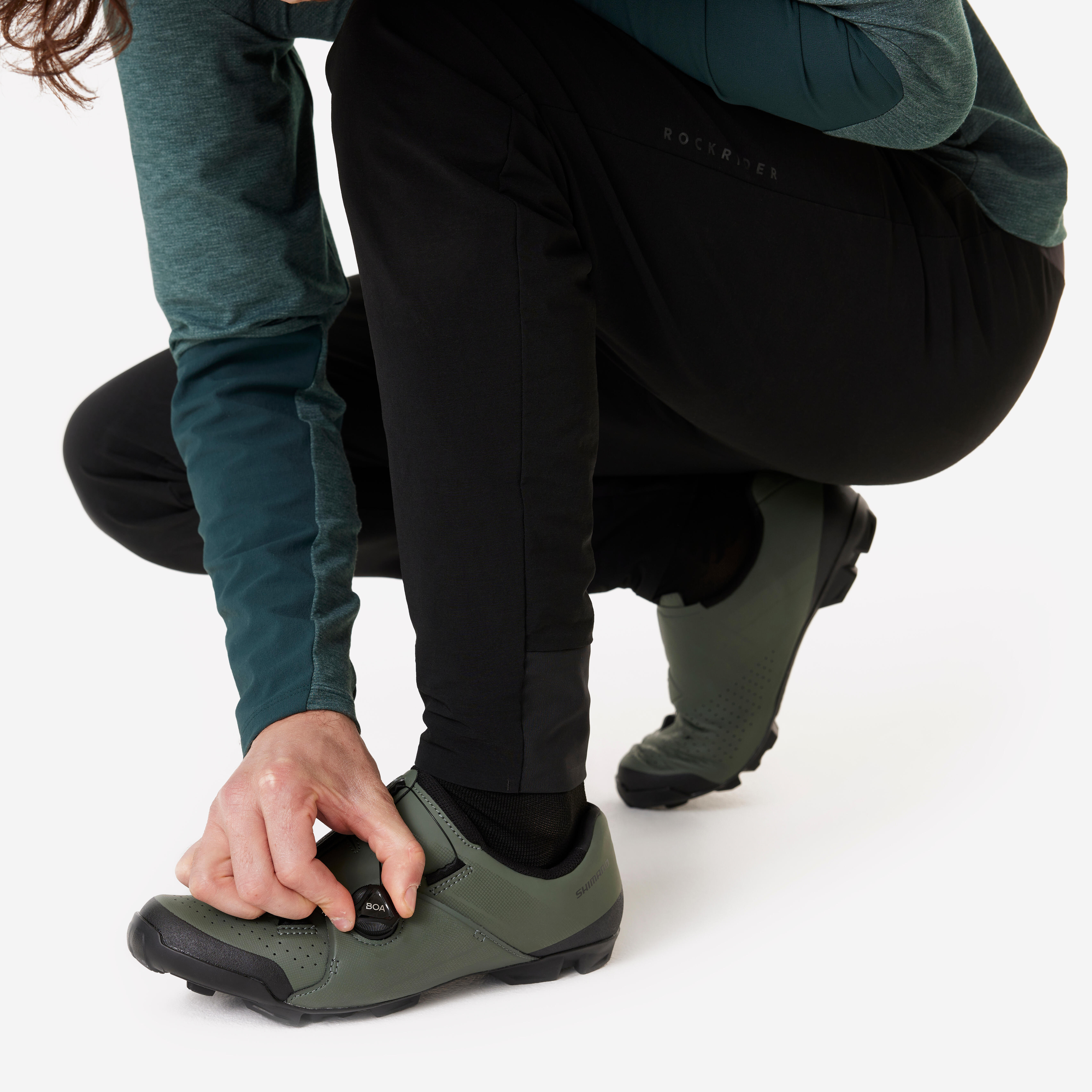 Mountain Bike Shoes SH-XC300 - Olive - Decathlon