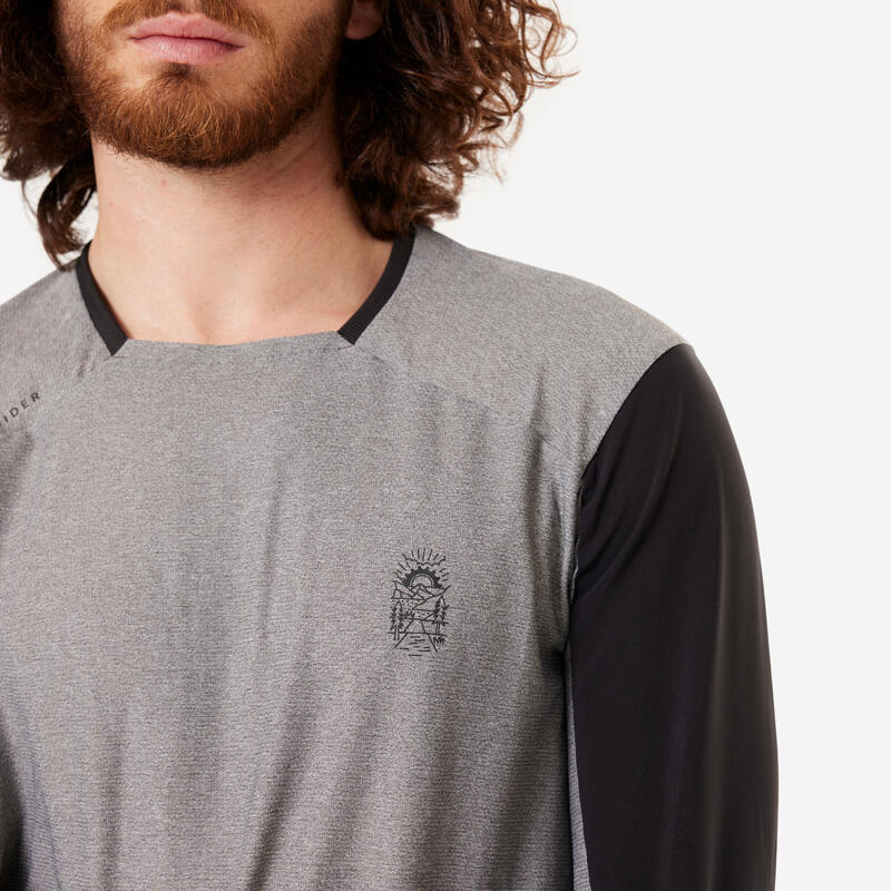 ROCKRIDER MTB shirt Expl 100 grijs | Decathlon