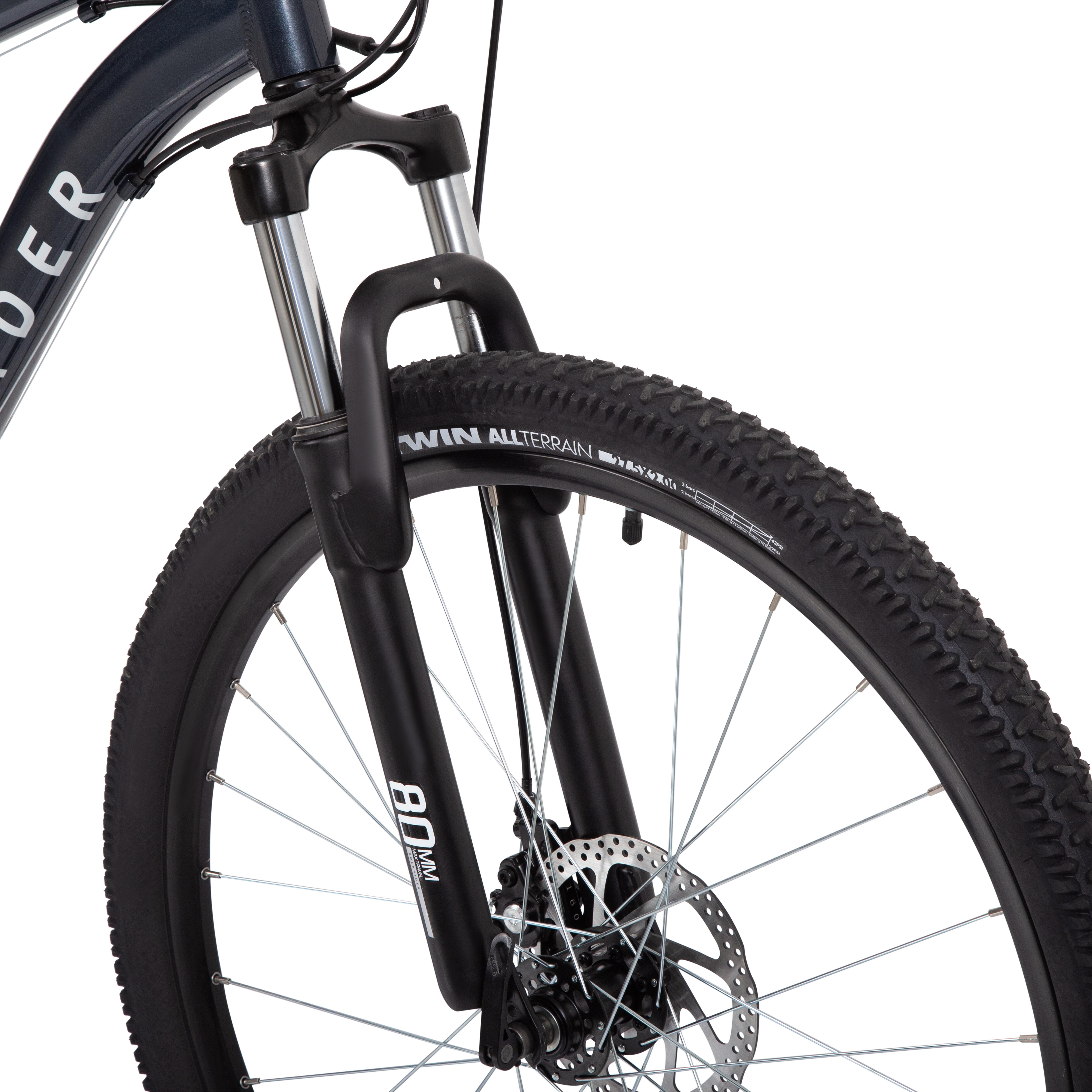 Mountain Bike 80 mm Suspension, EXPL 50 - Slate grey - Rockrider ...