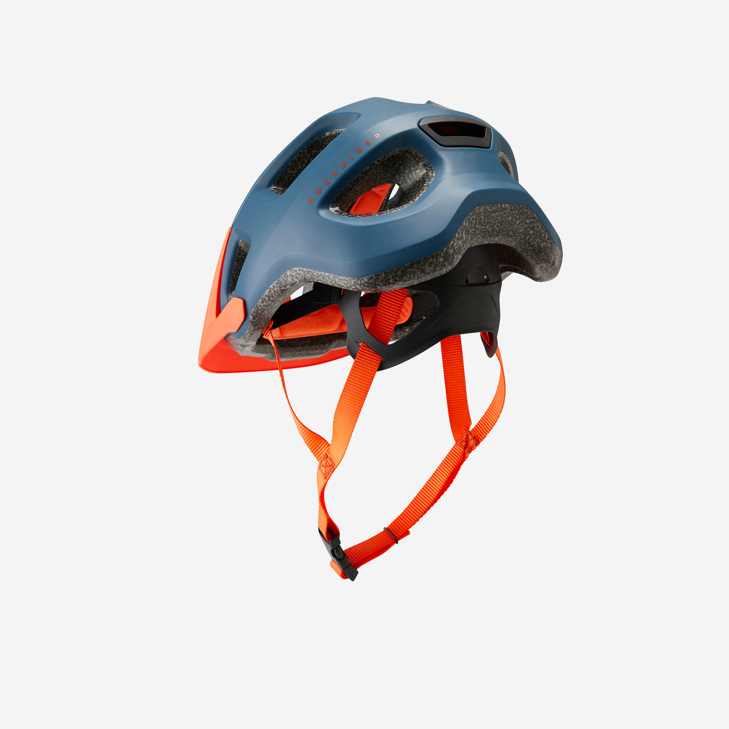 Kids' Mountain Bike Helmet - Expl 500 - Blue, Orange - Rockrider ...