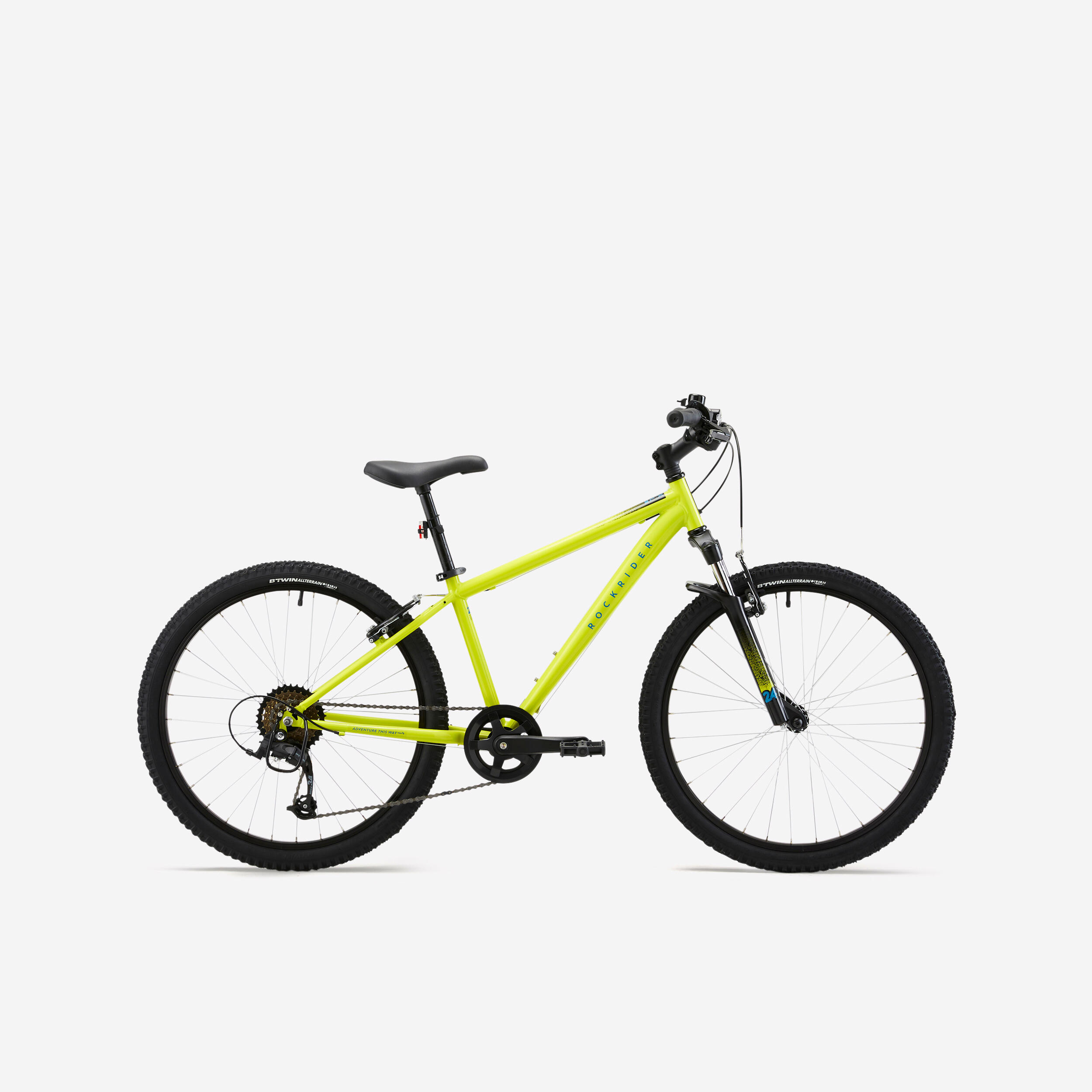 BICI MTB Expl 500 Niños 9-12 Años Amarillo 24" - Decathlon