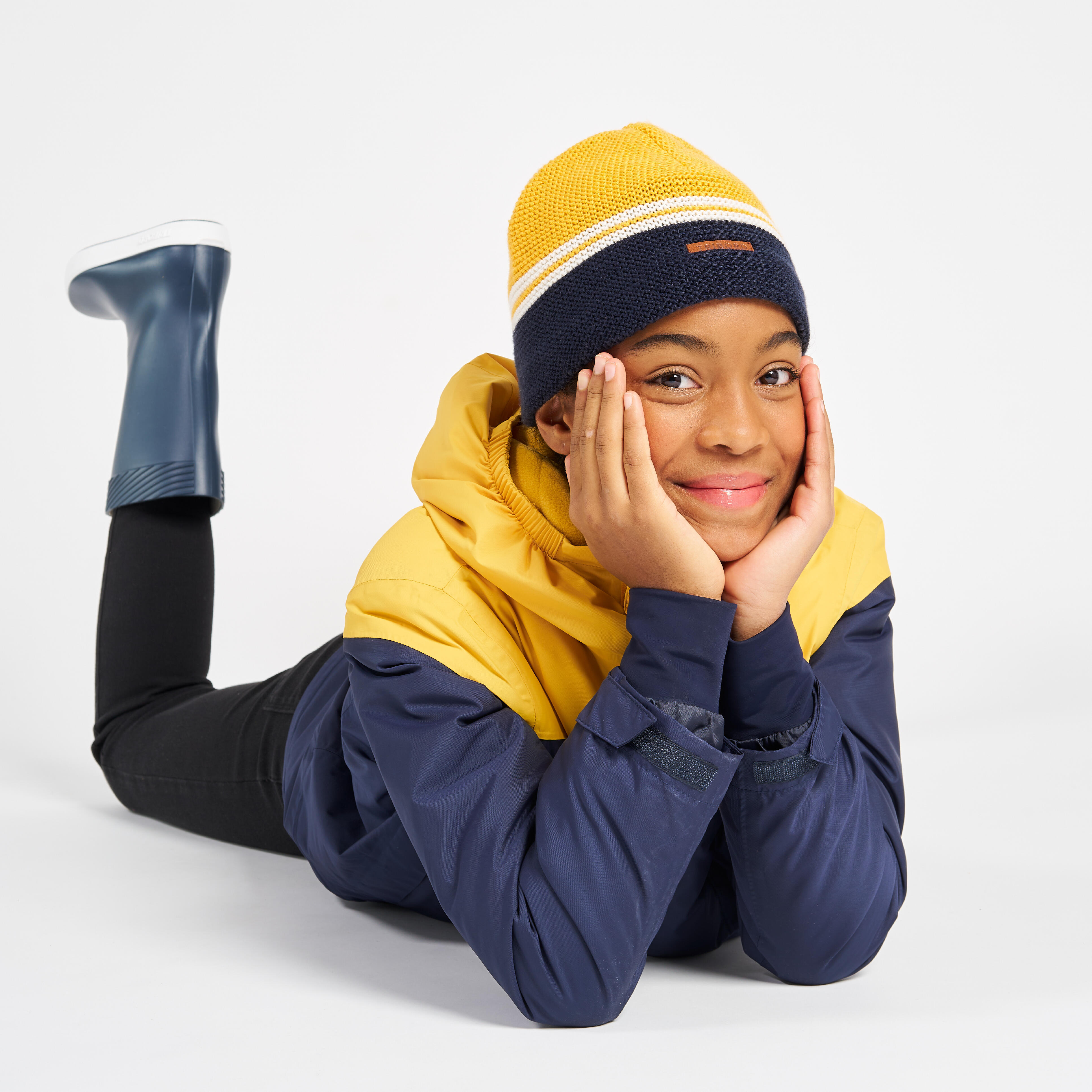 Kids' sailing windbreaker warm hat SAILING 100 - Decathlon