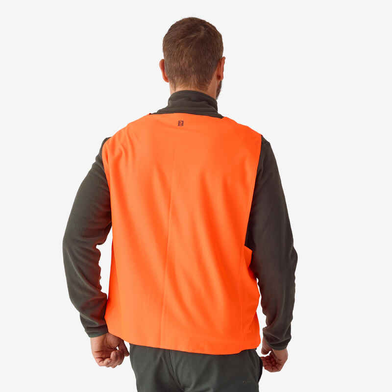 Hunting bib 100 neon orange - Decathlon