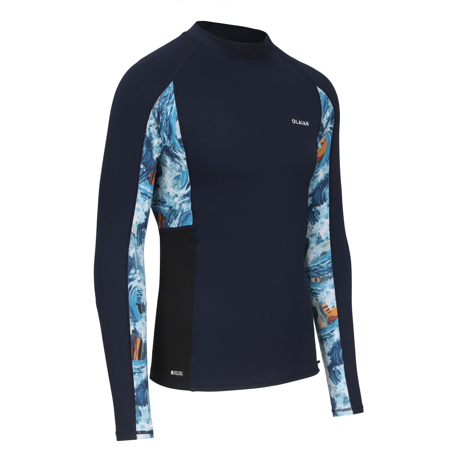 Baju Surfing Pria Anti-UV 500 - Biru Wave