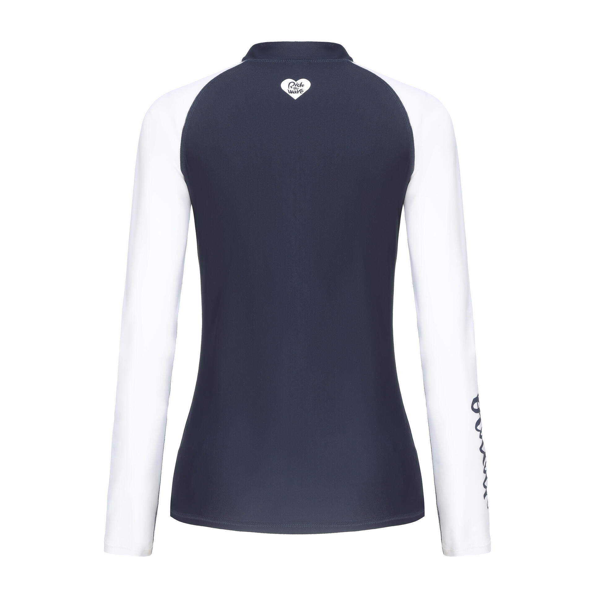 surfing women UV protection zip top NAVY