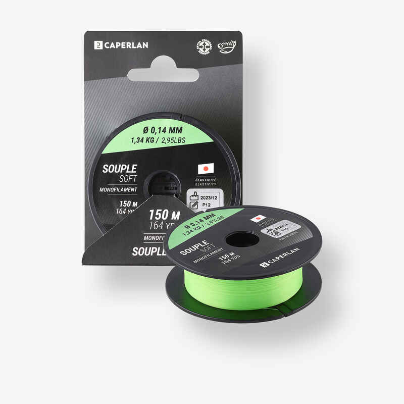 Mekani neonski najlon za ribolov 150 m - Decathlon