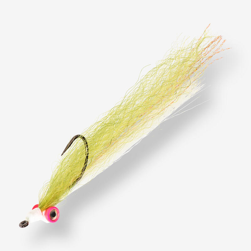 CAPERLAN - Streamer Predator HRK60 Pescuit la răpitor Alb/Chartreuse ...