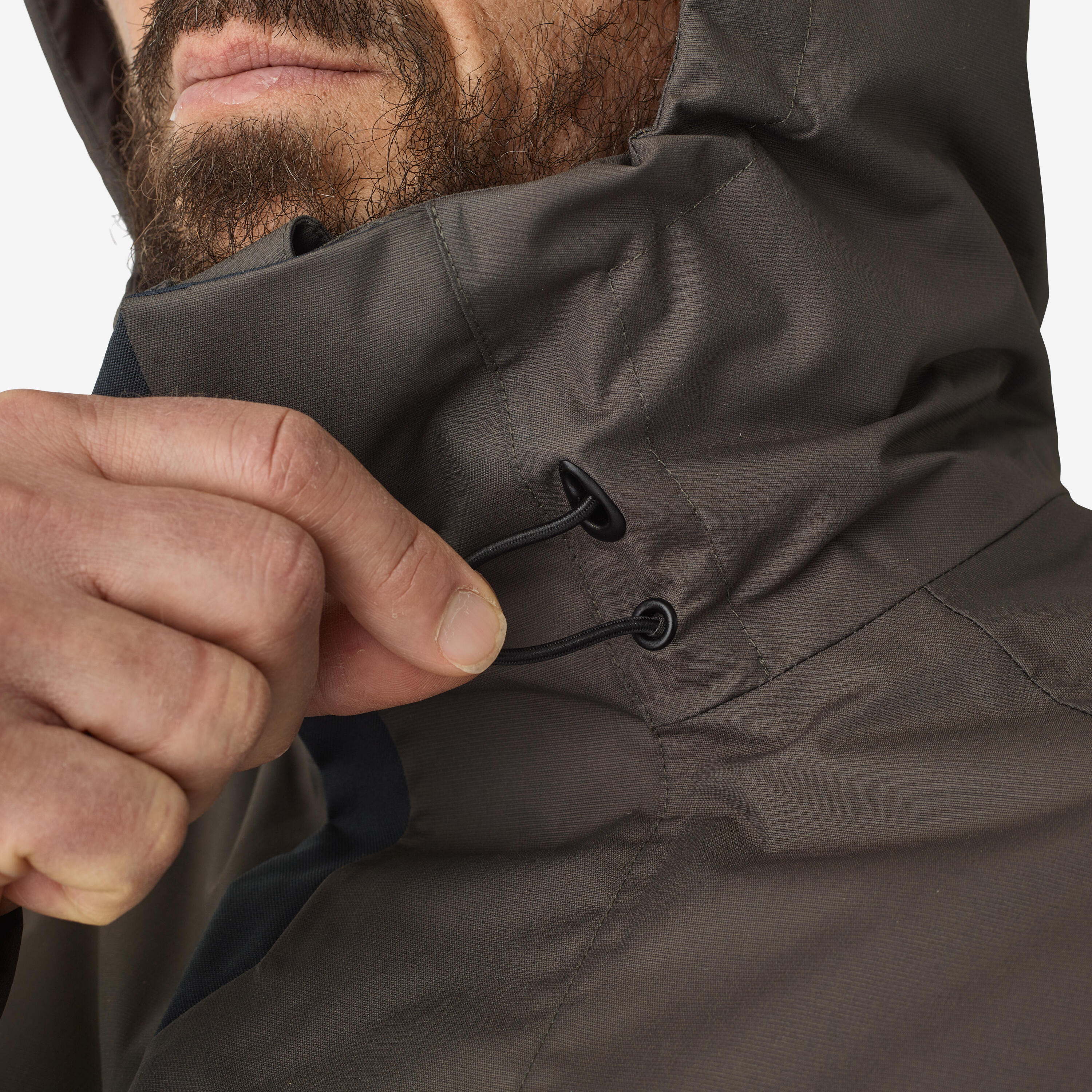 Men's warm waterproof fishing jacket - FJ 500 TH khaki - Decathlon
