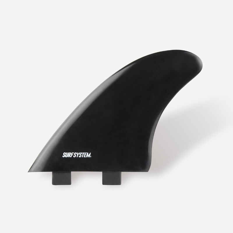 2 Fibre Twin Fish fins 5"5 FCS1 - black - Decathlon
