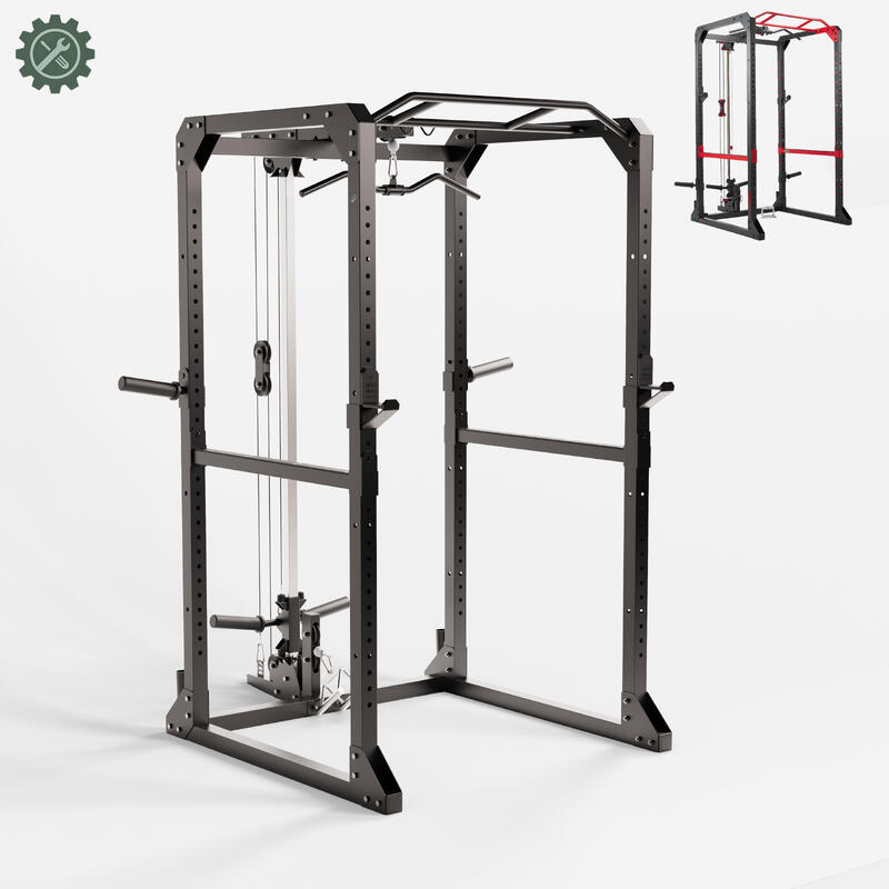 DOMYOS - Bară de tracțiuni de schimb Bodybuilding POWER RACK 900 ...
