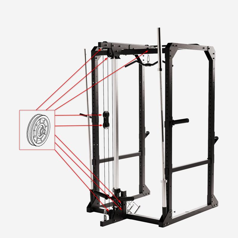 DOMYOS - Scripete de schimb Bodybuilding POWER Rack 900 | Decathlon