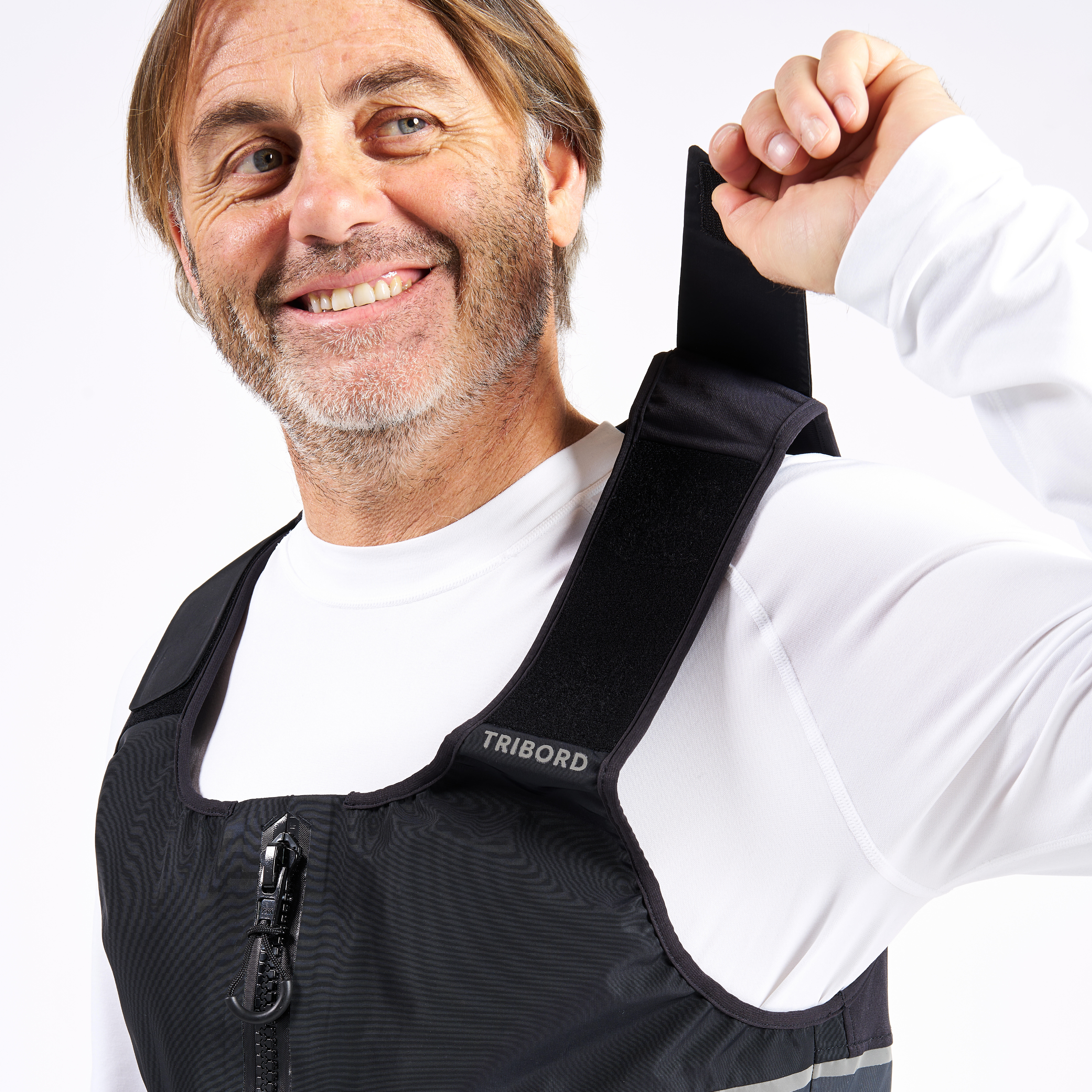 Adult’s sailing dungarees - Offshore PRO SERIES Black - Decathlon