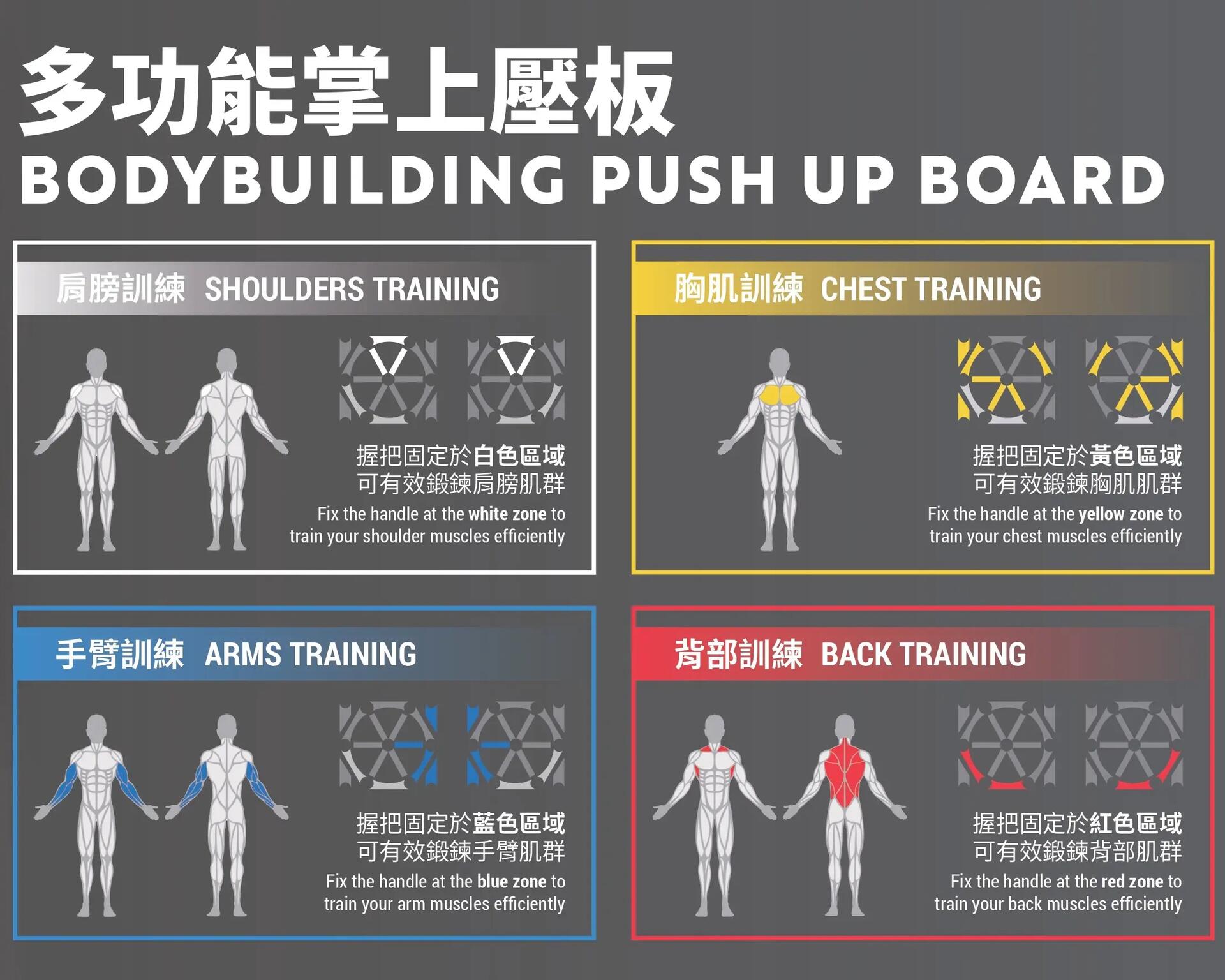 BODYBUILDING PUSH UP BOARD