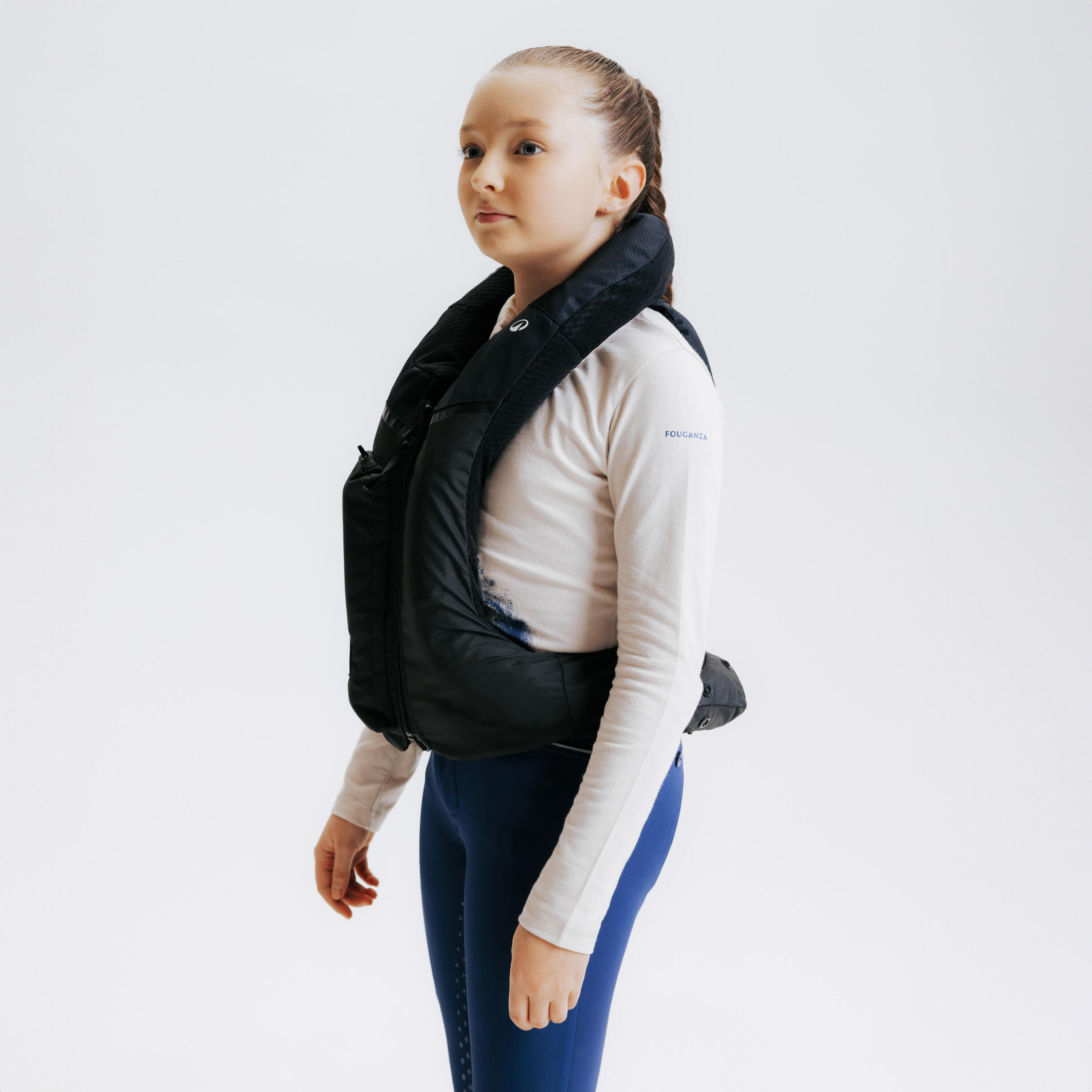 Kids' Horse Riding Body Protector Airbag - Black CAPERLAN | Decathlon