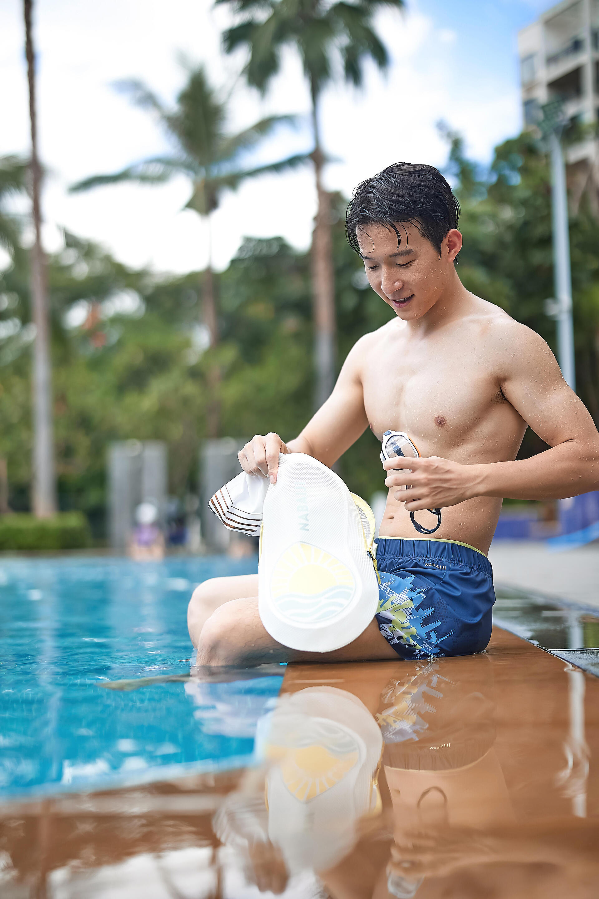 SWIMMING WATERPROOF POUCH 7L SUNSET