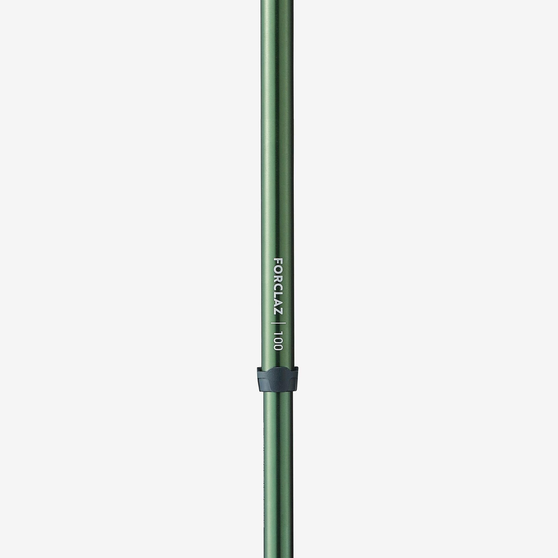 1 Hiking Pole - MT100 Ergonomic Green