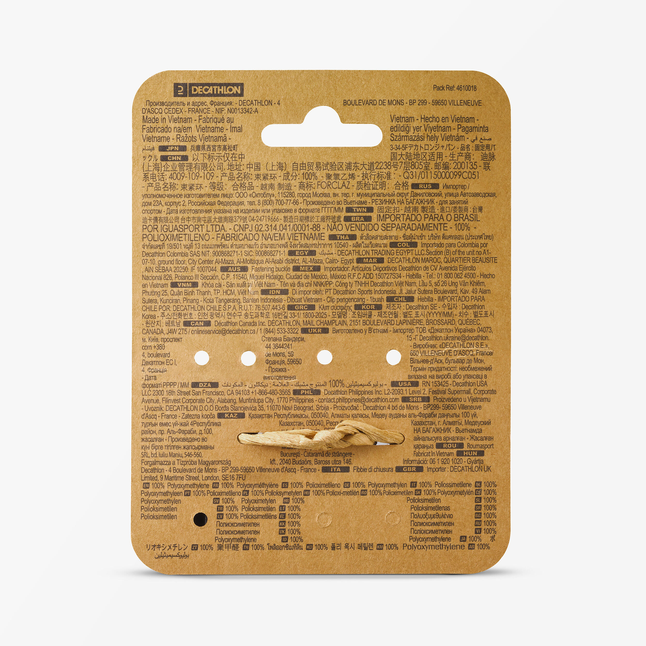 Hebilla de repuesto de mochila de trekking de 38 mm con doble pasador ...