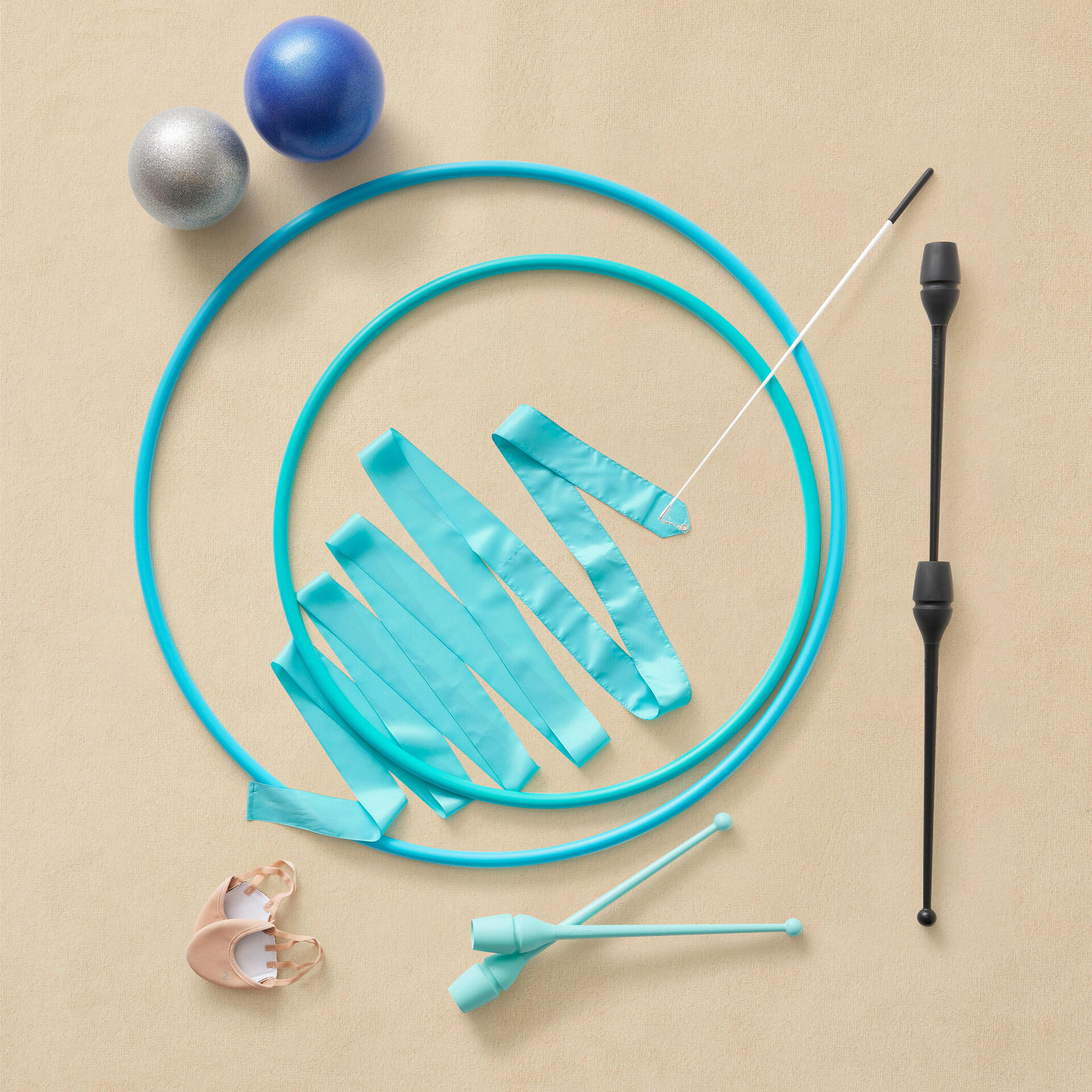 Rhythmic Gymnastics 65 cm Hoop - Emerald