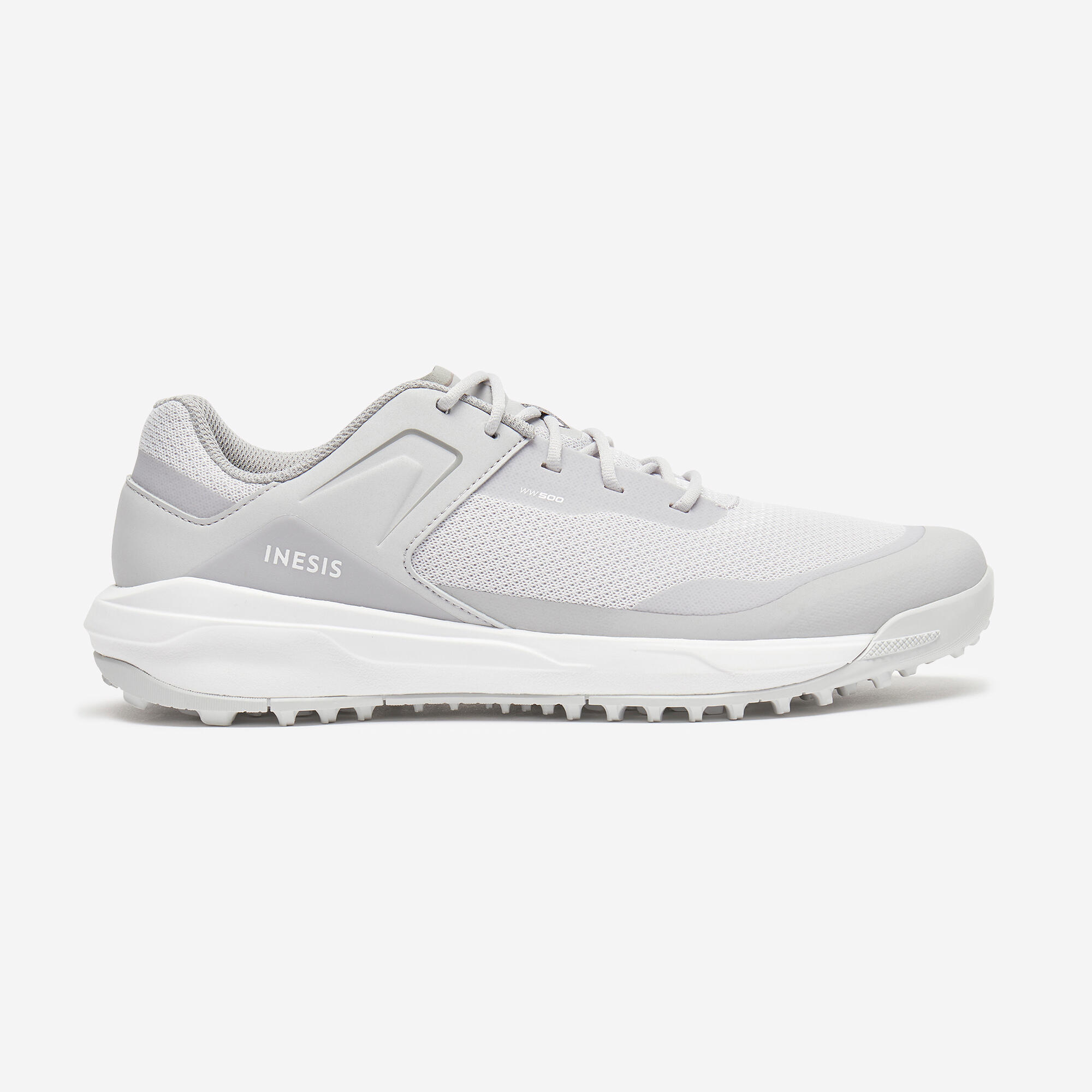 Men’s Golf Shoes - WW 500 Grey - Silver grey - Inesis - Decathlon