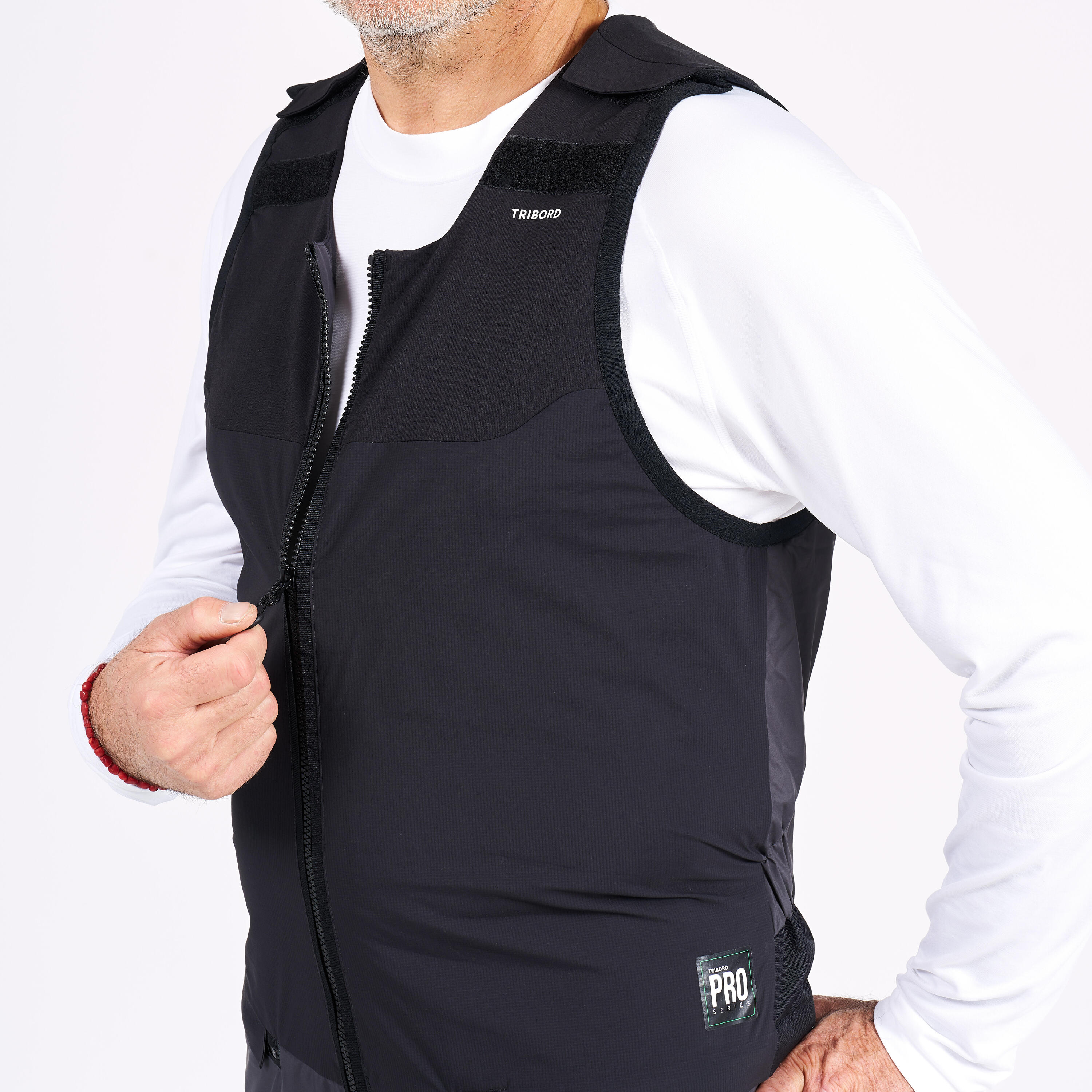 Men's merino-lined sailing dungarees - Offshore Pro Series carbon grey ...