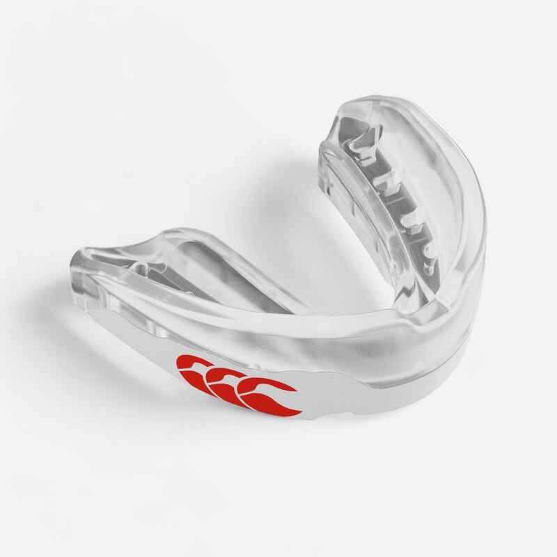 Adult Rugby Mouthguard MG500 - White & Red - Decathlon