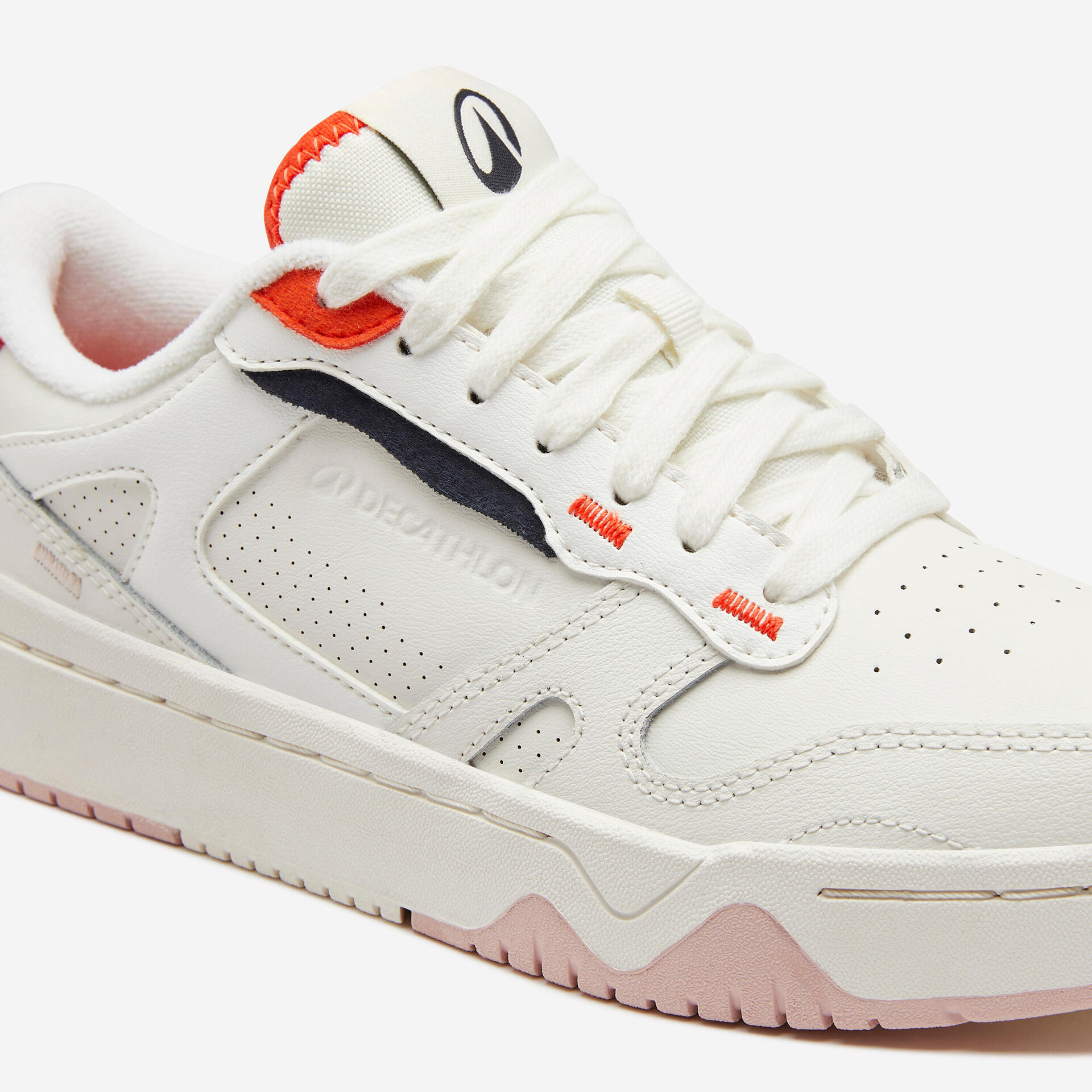 CJ80 Women's Trainers - Cream and red