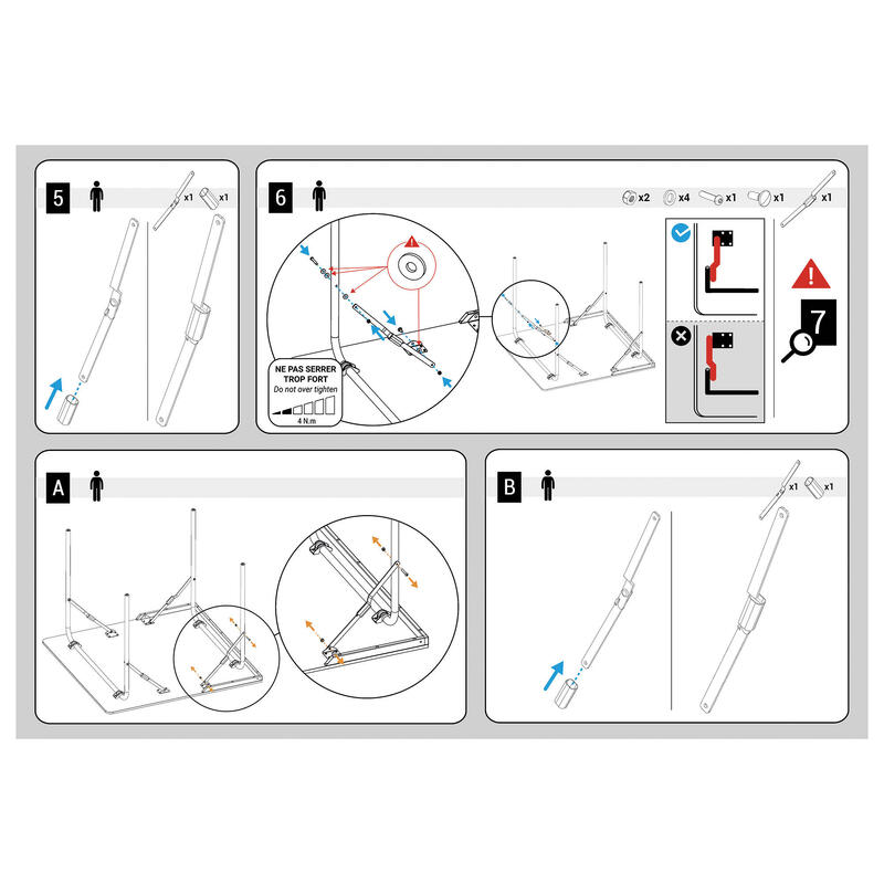 Bretelle gauche pour table de ping pong pongori medium PONGORI | Decathlon