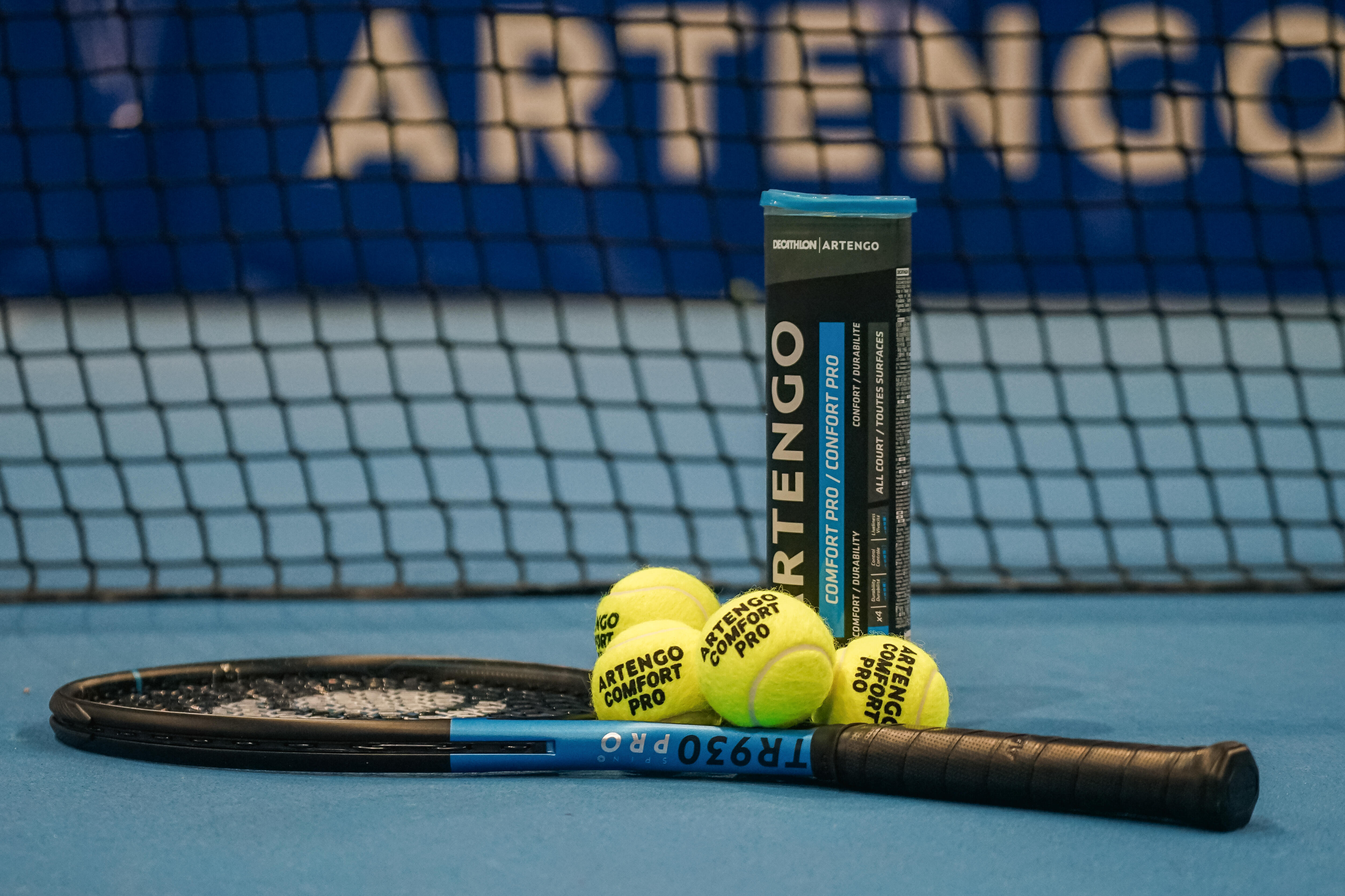 Tennis Ball *4 Twin-Pack - Comfort Pro Yellow - Artengo - Decathlon