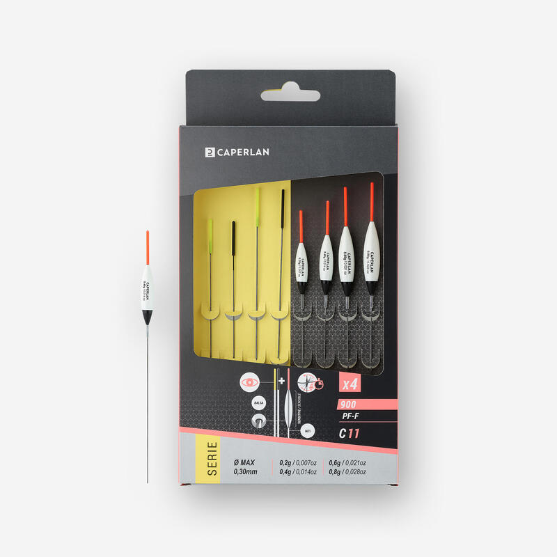 Dobber voor statisch karpervissen PF F900 C11 set met 4 stuks ...