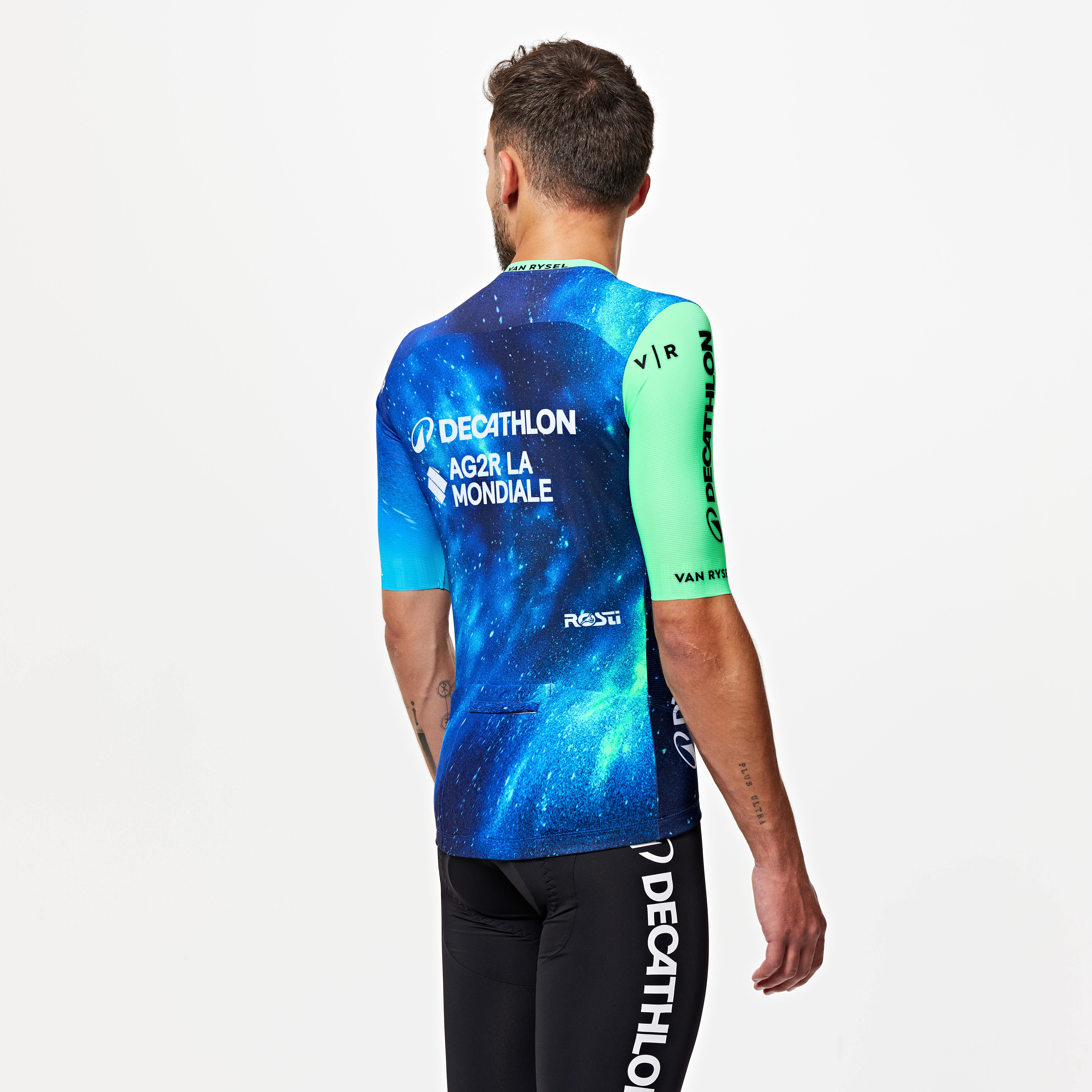 Short Sleeved Road Cycling Jersey Decathlon AG2R La Mondiale Team Replica