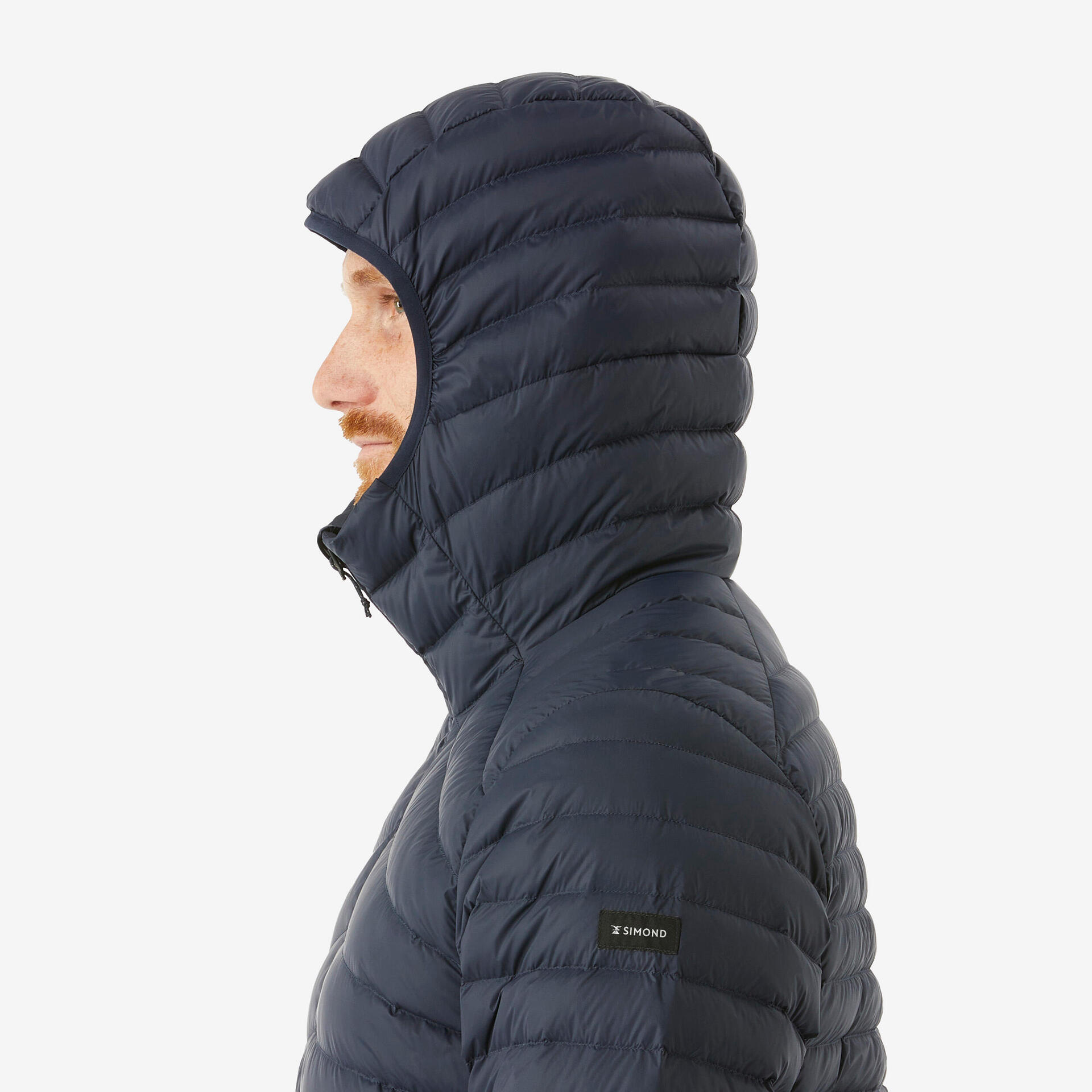 Men's Water-repellent Down Jacket with Hood MT100 -5°C - Blue
